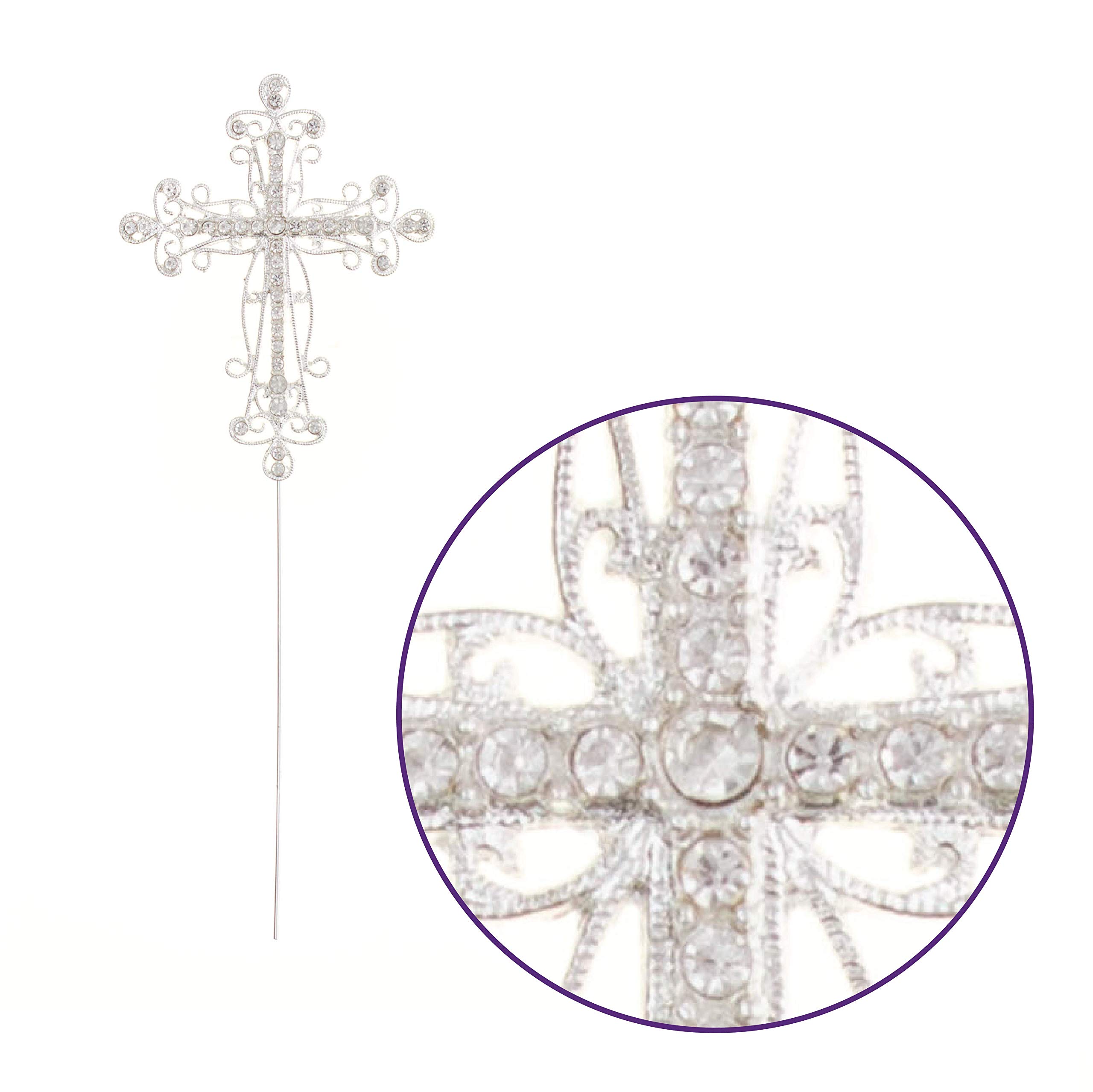 Snapklik.com : Ella Celebration Cross Cake Topper, Religious Wedding ...