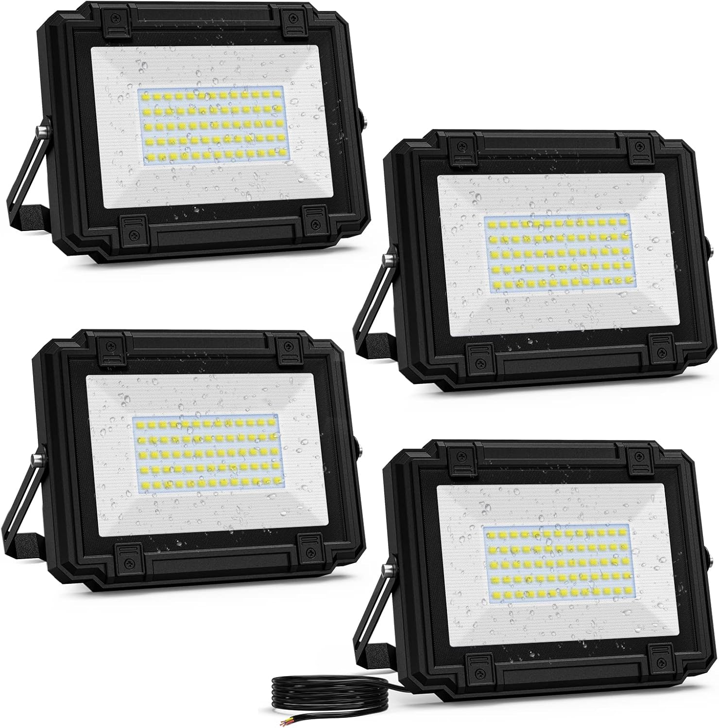 sdaiv Graphene LED Flood Lights Outdoor, 50W 110V 6500K Day Lights ...