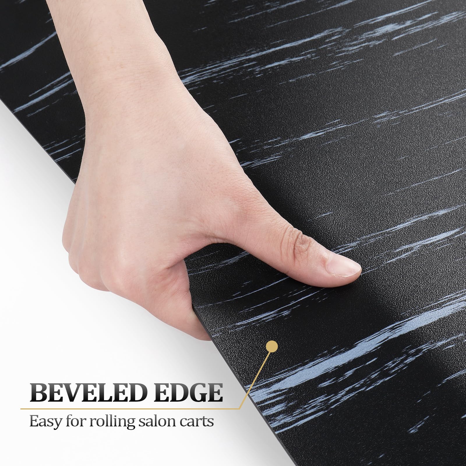 Mefeir 4 ft. x 5 ft. Thick Salon Mat for Hair Stylist, Hairdresser ...