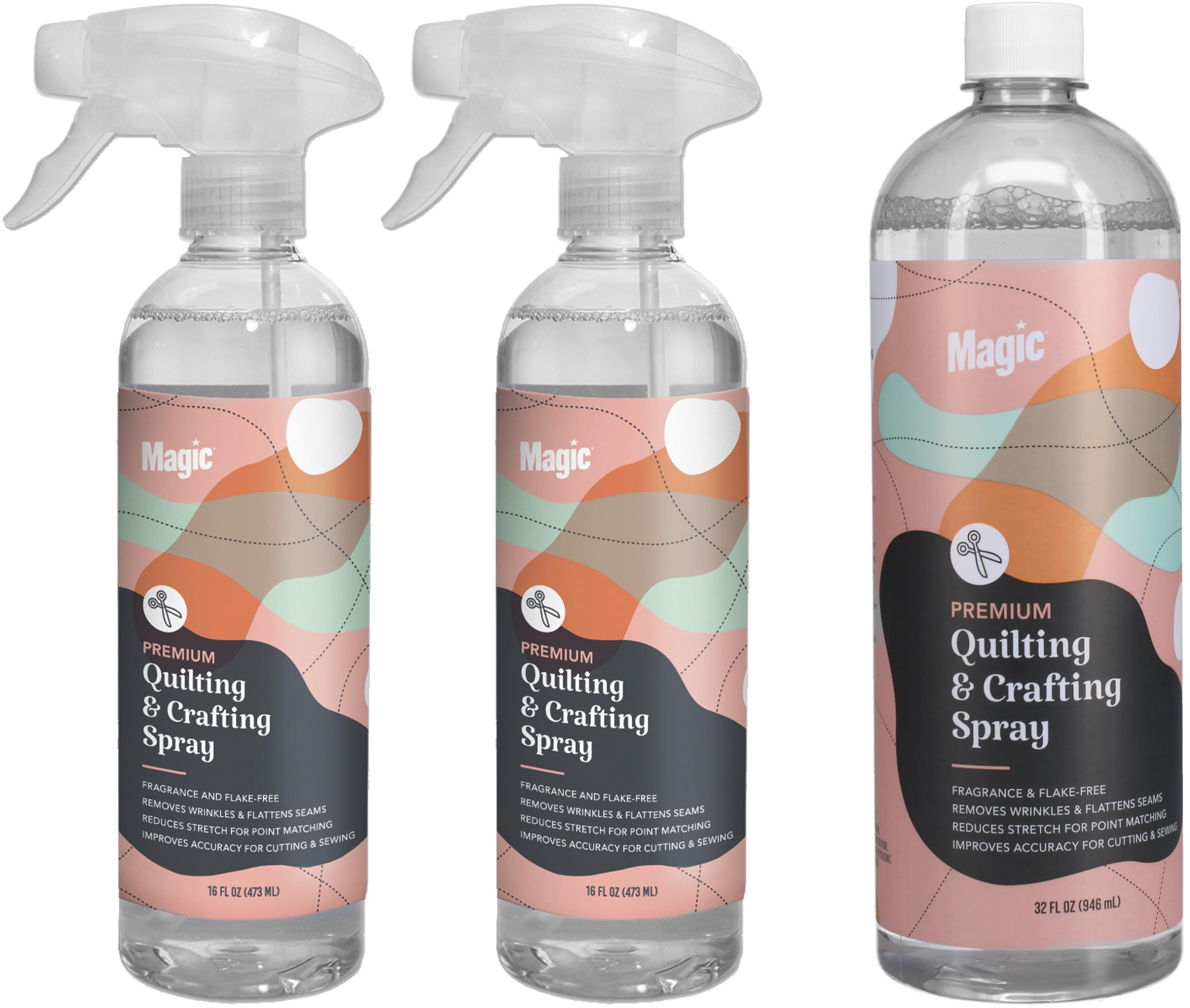 Amazon.com: MAGIC Premium Quilting & Crafting Trigger Wrinkle Spray 2 ...