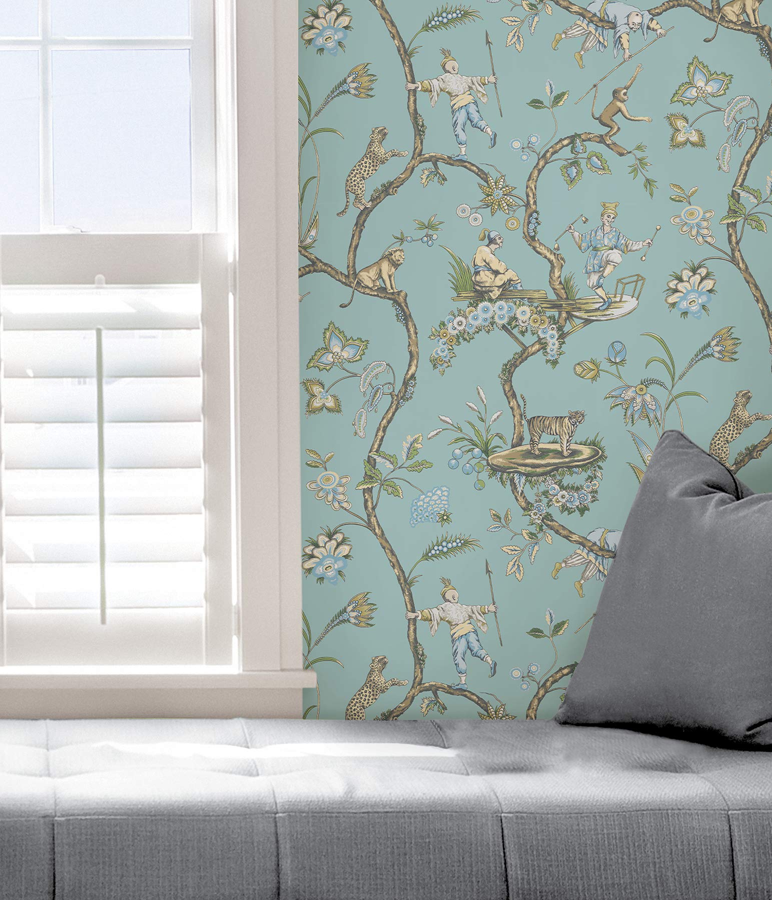 Robin Egg Blue Wallpaper Tree House Robins Egg Wallpaper AT9863 By