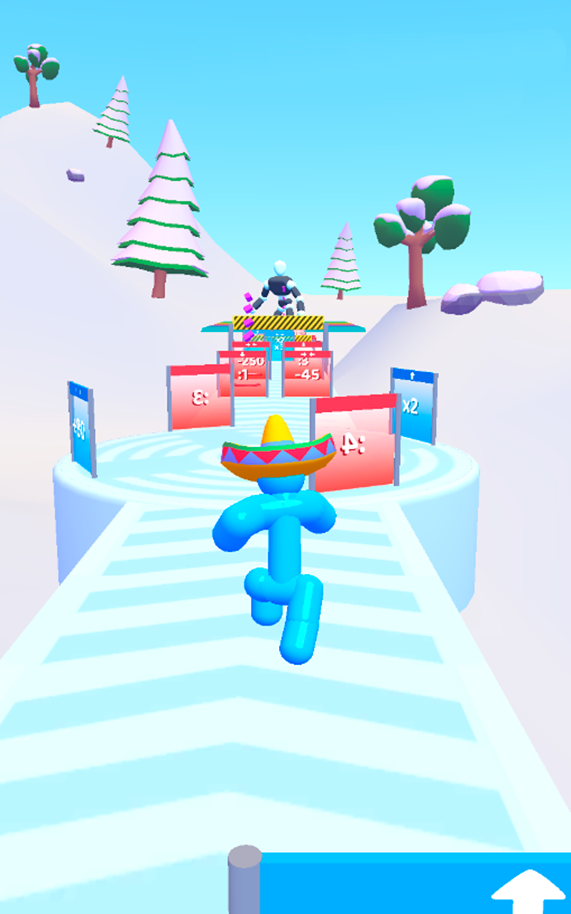 Tall and Thick Man Run: Funny 3D Runner Game with Shape Morphing to Become the Tallest Man, Fat ...