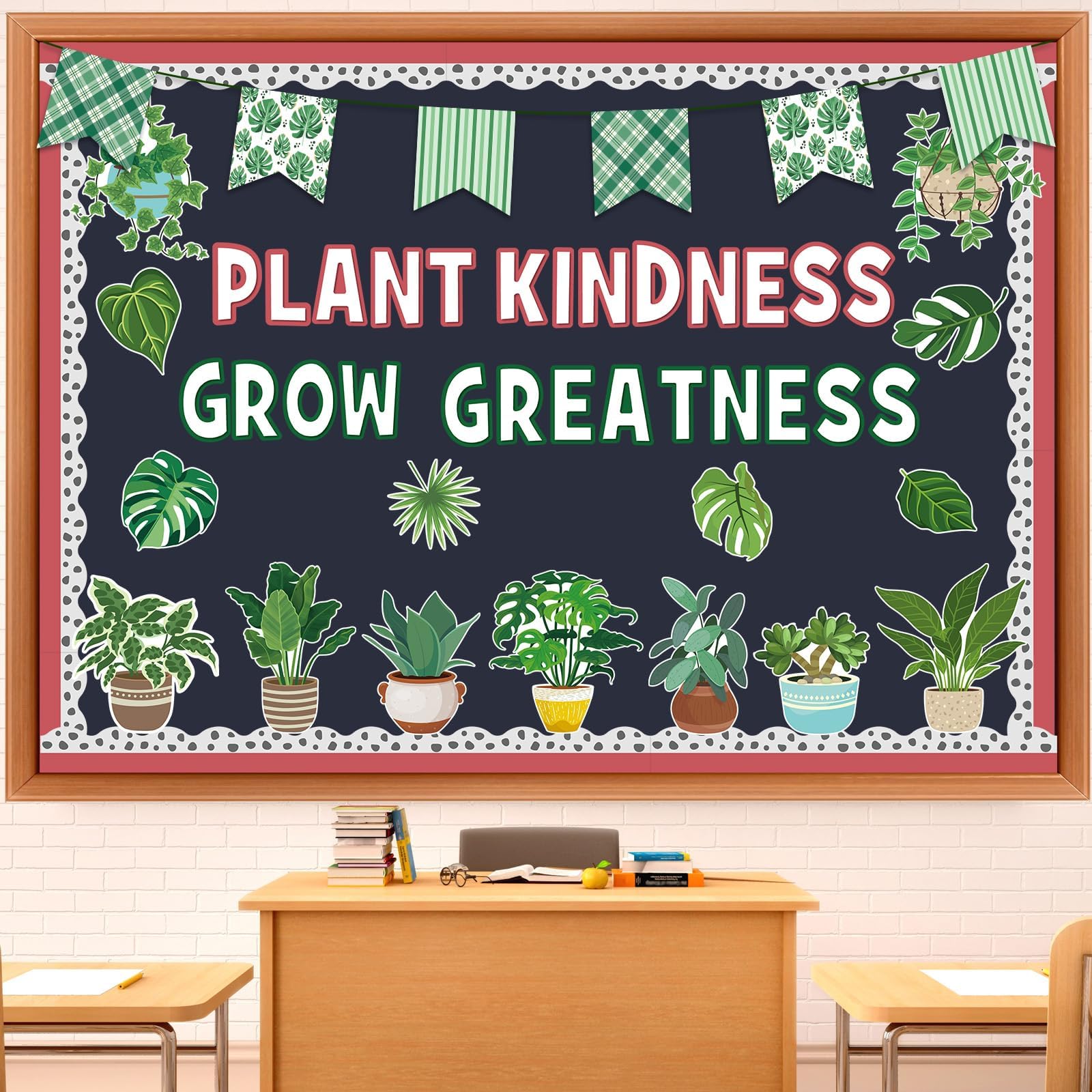 Amazon.com : ZOiiWA 98 Pcs Summer Greenery Bulletin Board Decorations ...
