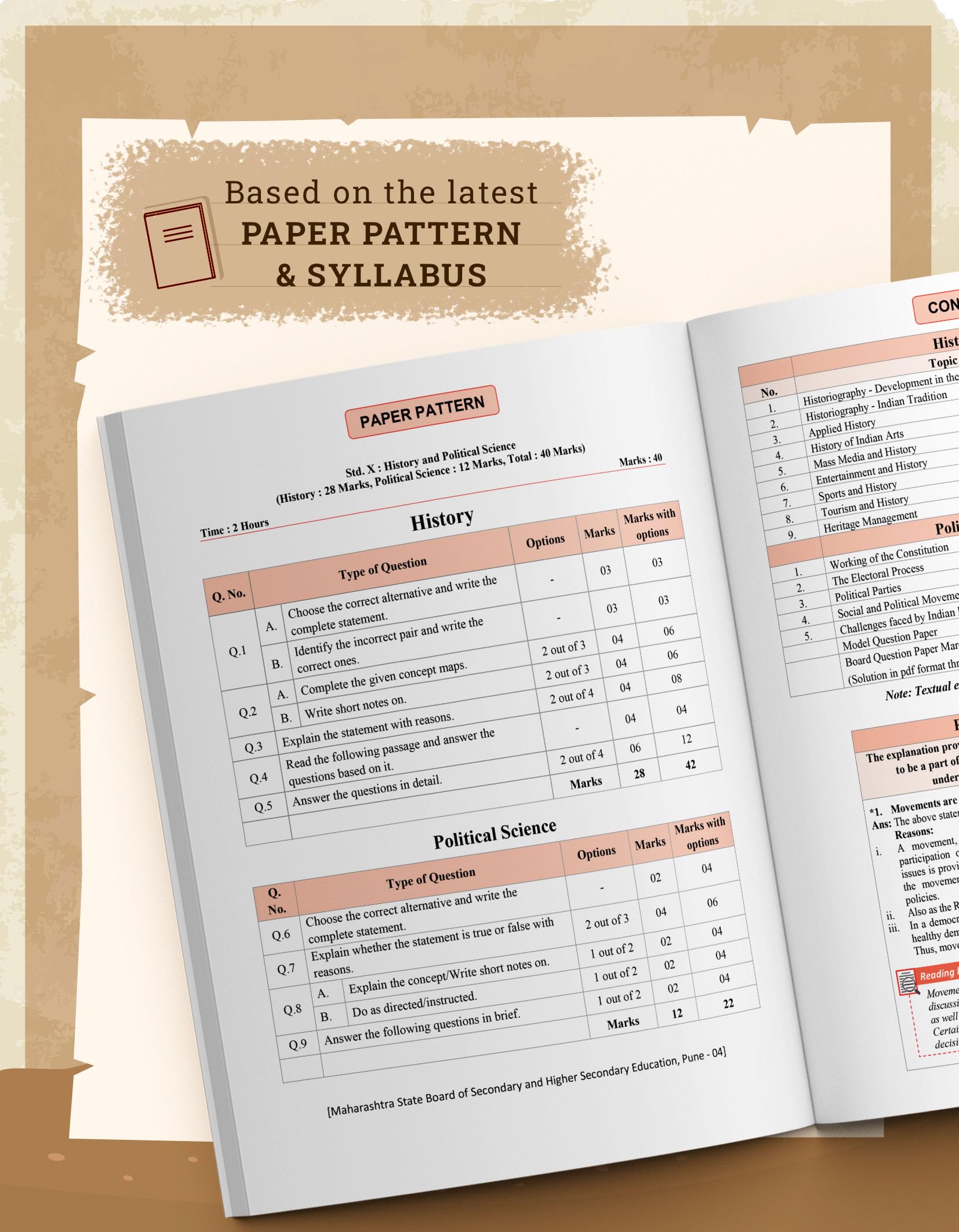 Buy Std 10 History and Political Science Book | English Medium | SSC ...