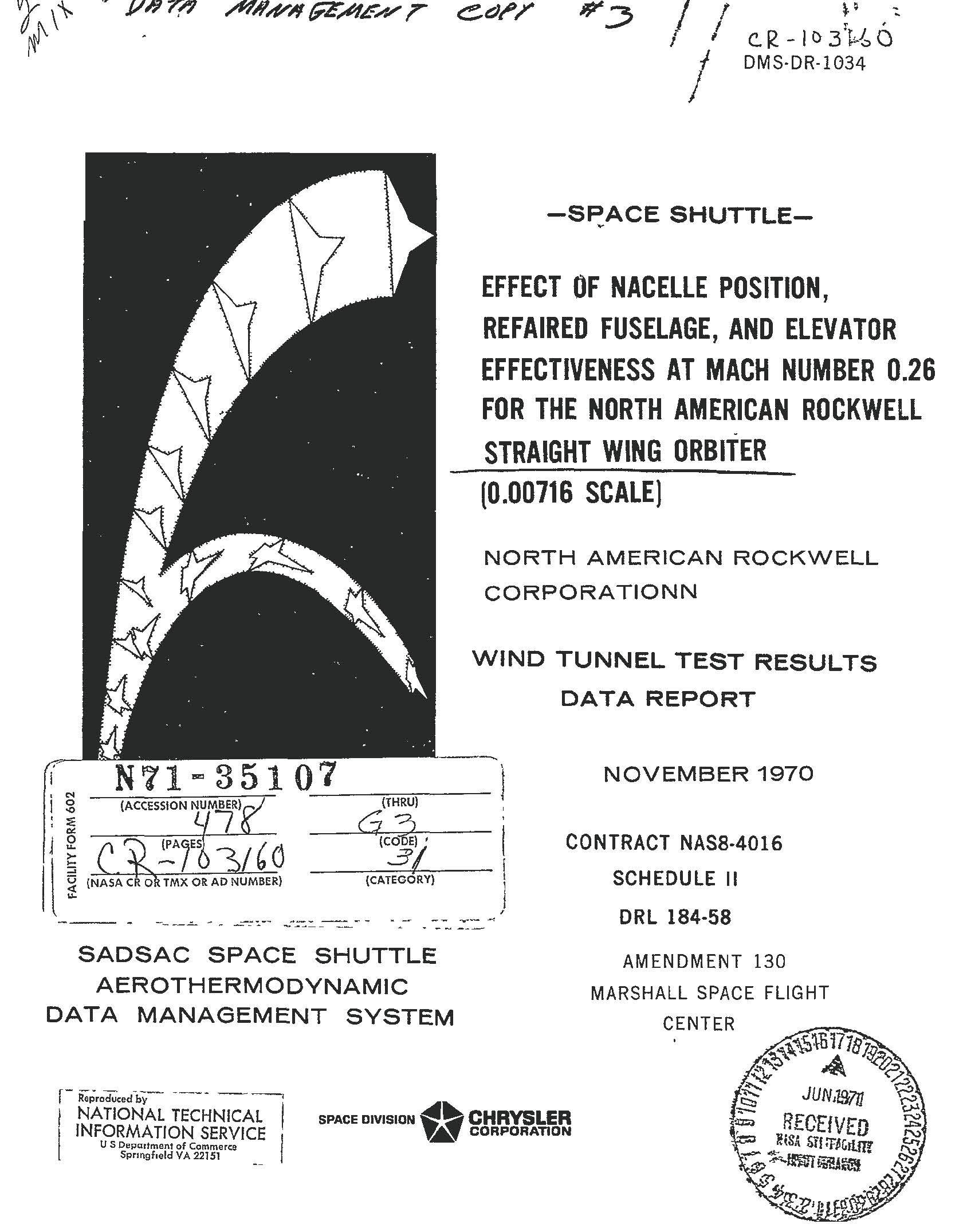 Buy Space shuttle: Effect of nacelle position, refaired fuselage, and ...