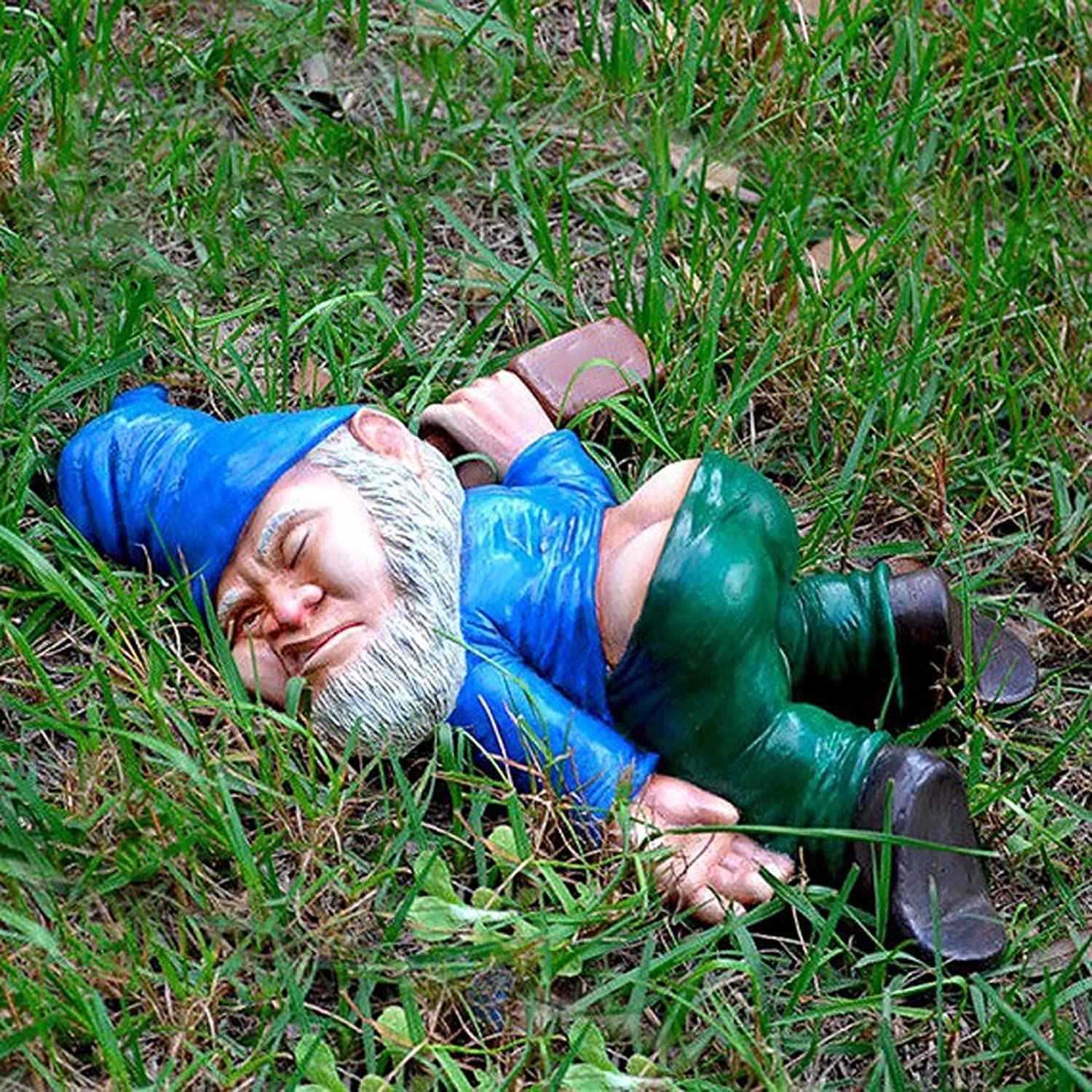 Amazon.com: EJWCIG Funny Garden Gnomes Statues Drunk Peeing Naughty ...