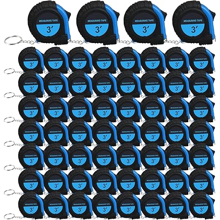 Copkim 50 Pcs Small Tape Measure Retractable Bulk 6 Ft 2 M Mini ...