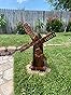 Amazon.com : Westcharm Wooden Dutch Windmill Back Yard Decorations ...