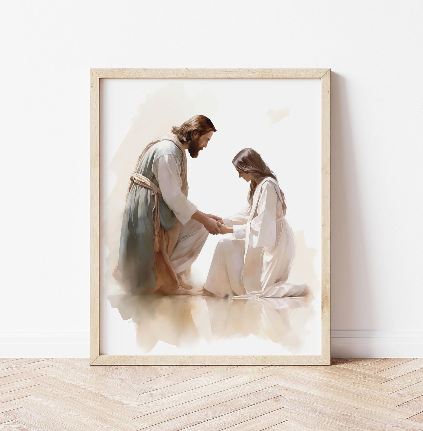 Amazon.com: SAMEALSTORE Jesus Bleeding Woman, Woman Touches Jesus Robe ...