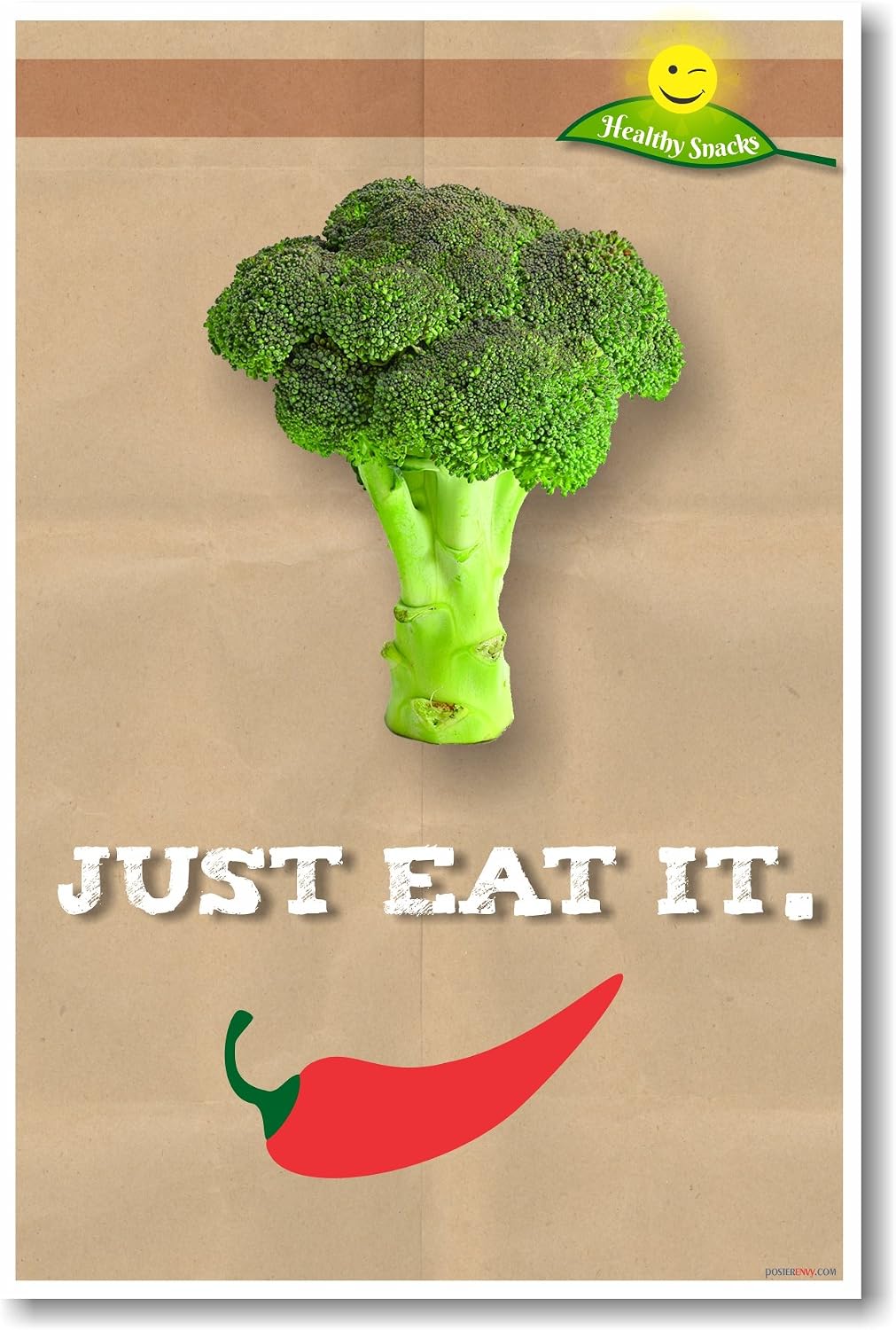 Amazon.com: Just Eat It (Broccoli) - NEW Health and Nutrition Poster ...