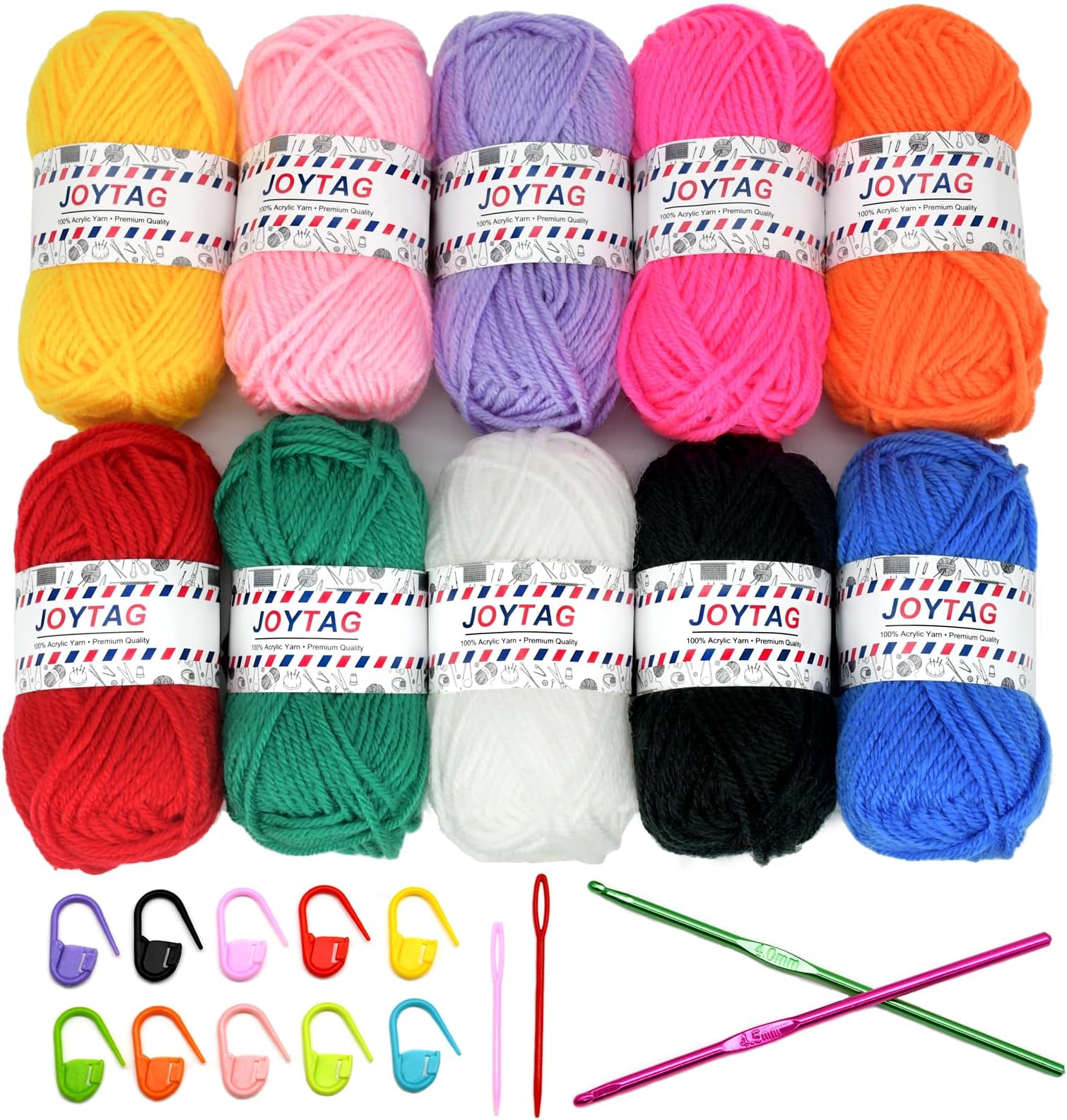 Amazon.com: MAQIHAN 15x20g Acrylic Yarn for Crocheting - Soft Knitting ...