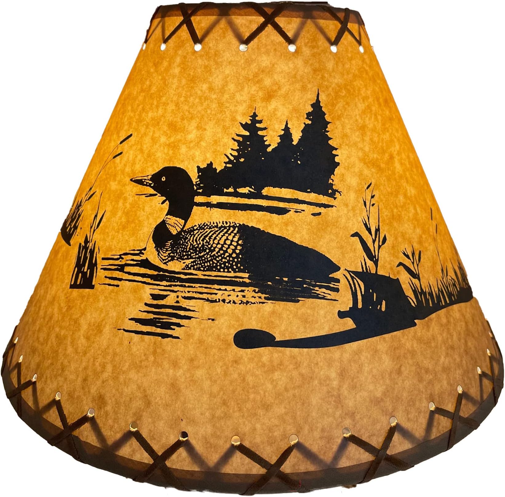 Rustic Loon on a Lake Lamp Shade - 14" - Amazon.com