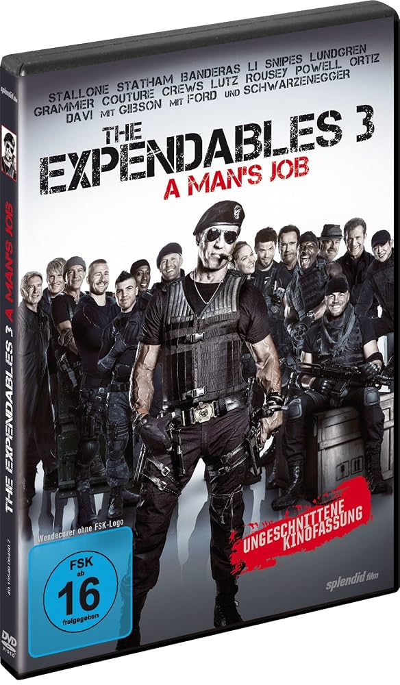 The Expendables 3 2014 Dvd Cover The Expendables 3 A Man's Job
