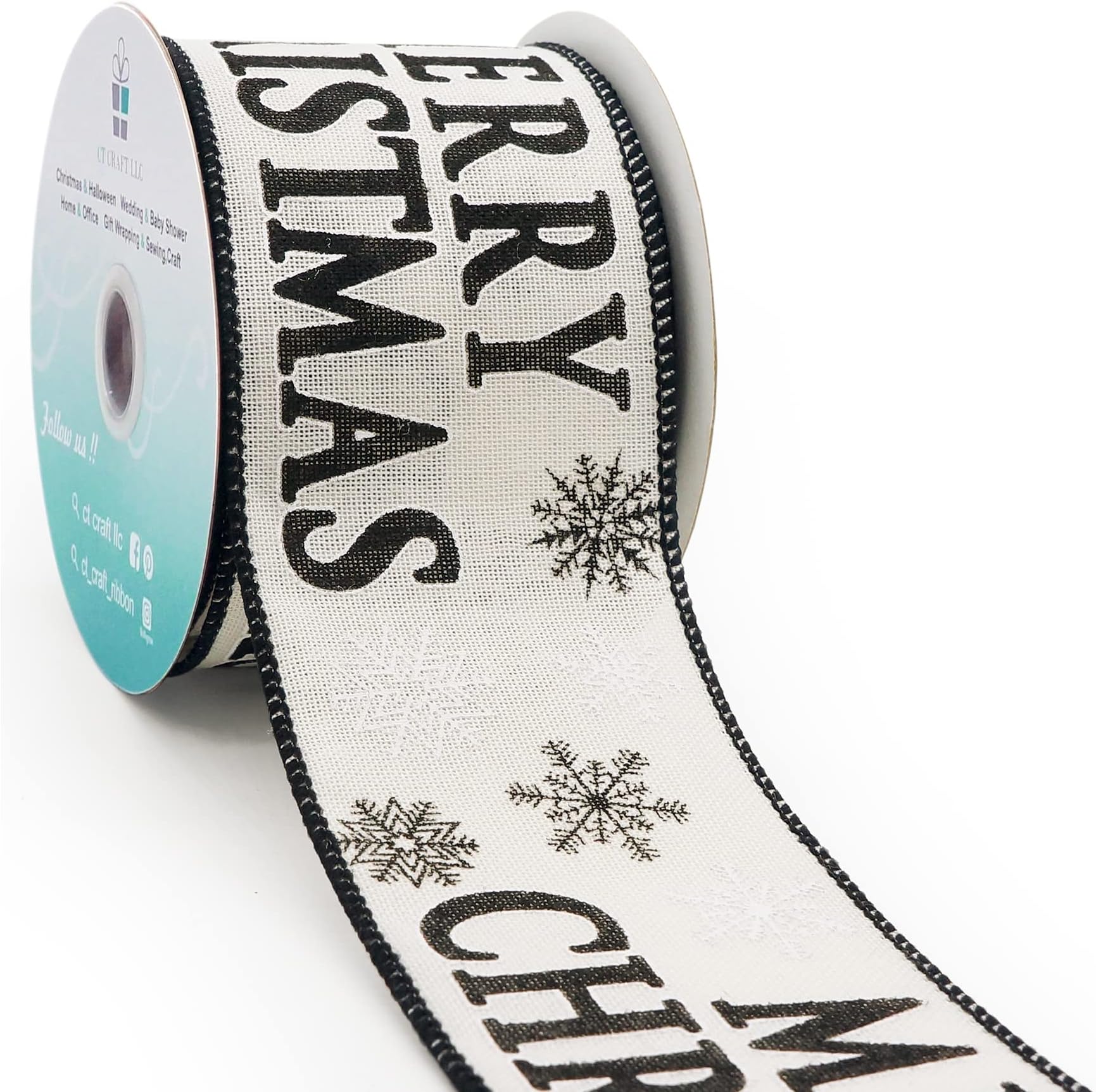 Amazon.com: CT CRAFT LLC Christmas Wired Ribbon Assortment 27 Yards (2. ...