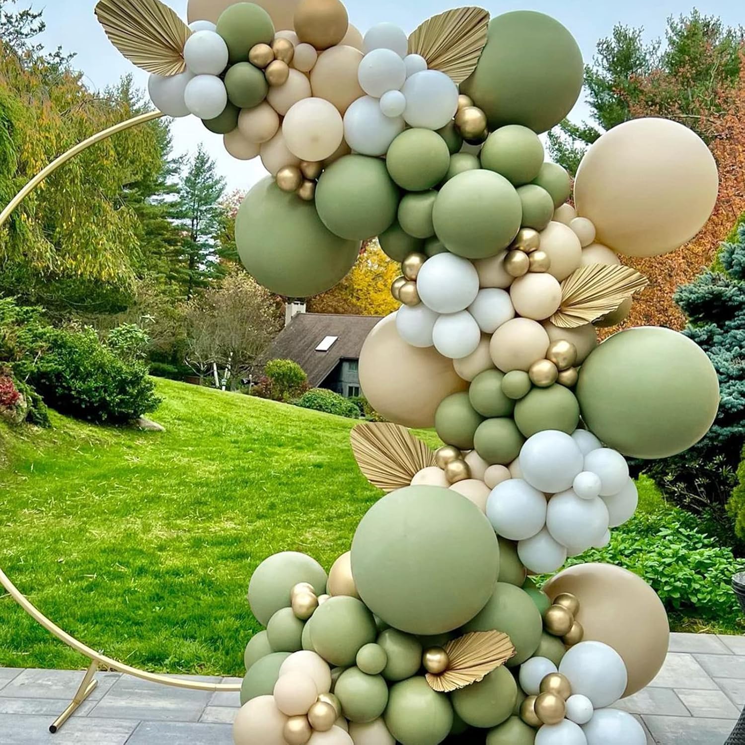 Globos de color verde salvia, 57 globos verdes de diferentes tamaños ...