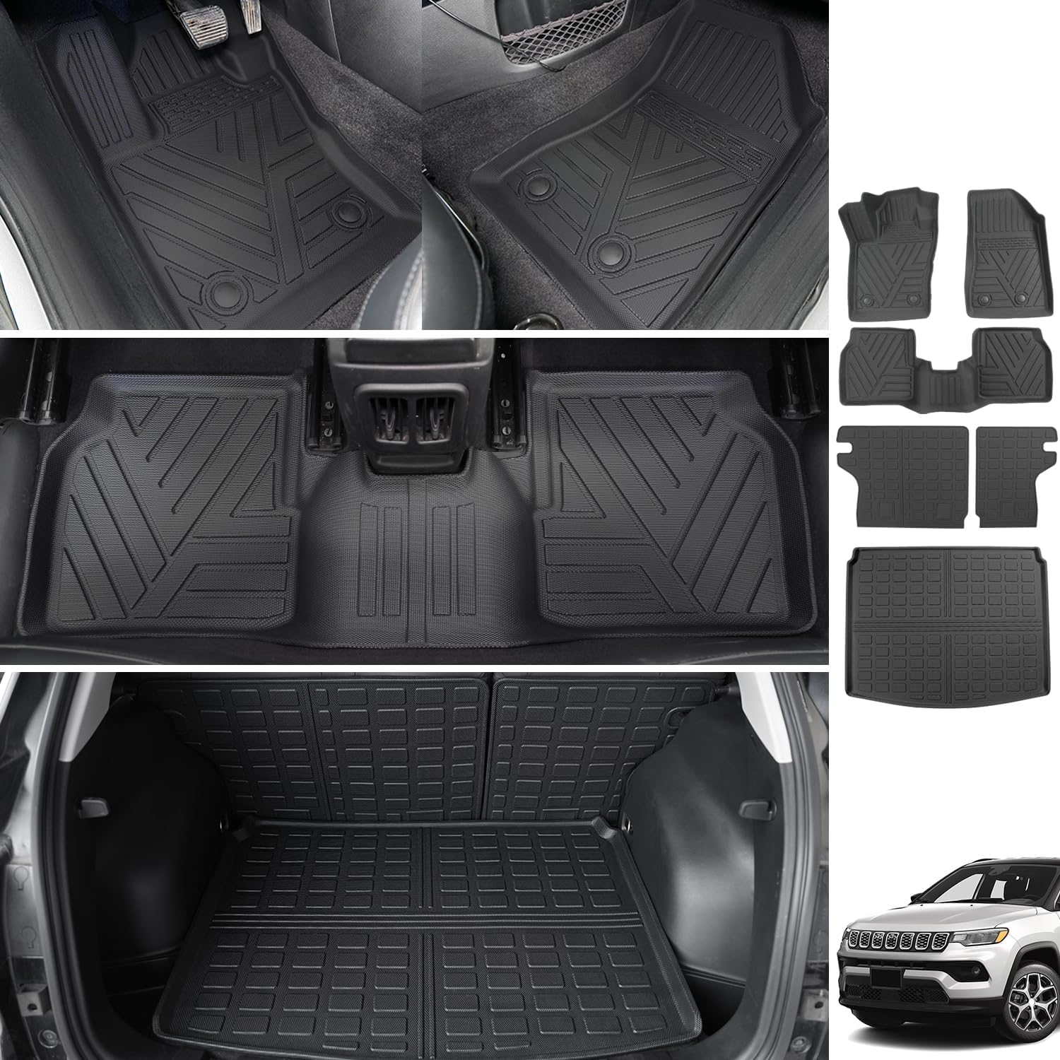 Xipoqix Tapete De Carga Compatible Con Jeep Compass Tpe 2017 2024