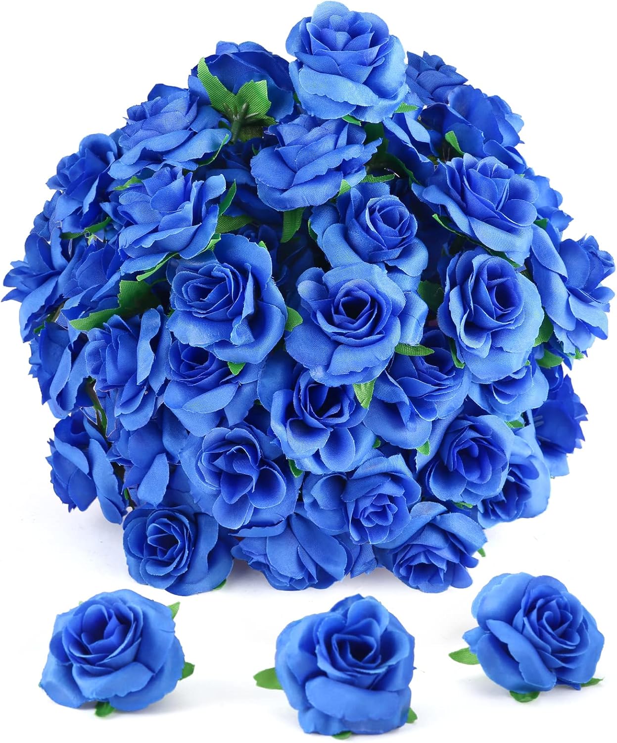 Amazon.com: Yinsun 50pcs Mini Rose Artificial Flower Heads, 1.57” Real ...