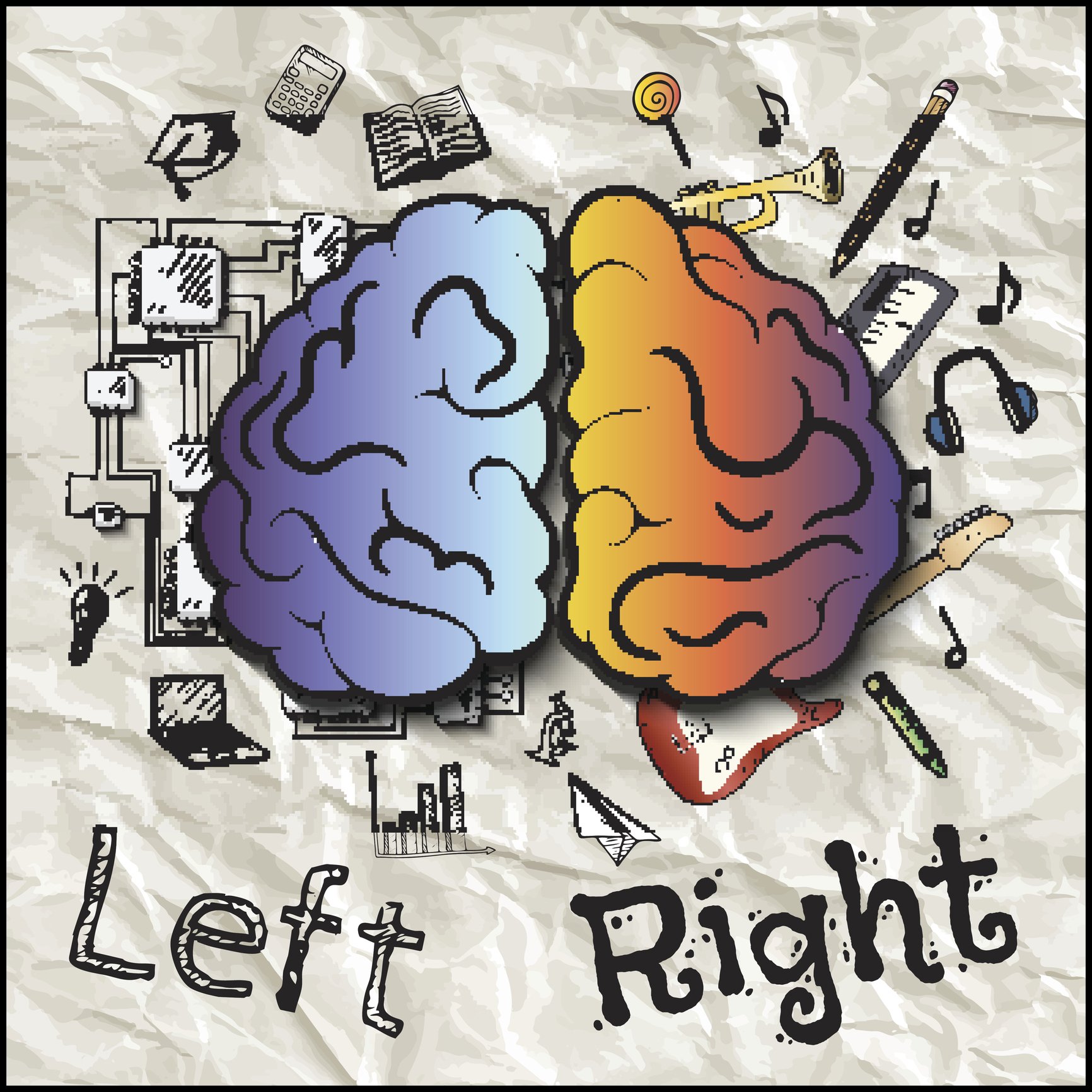 Left Brain Vs Right Brain Cartoon Left Brain Vs. Right Brain: Fact And