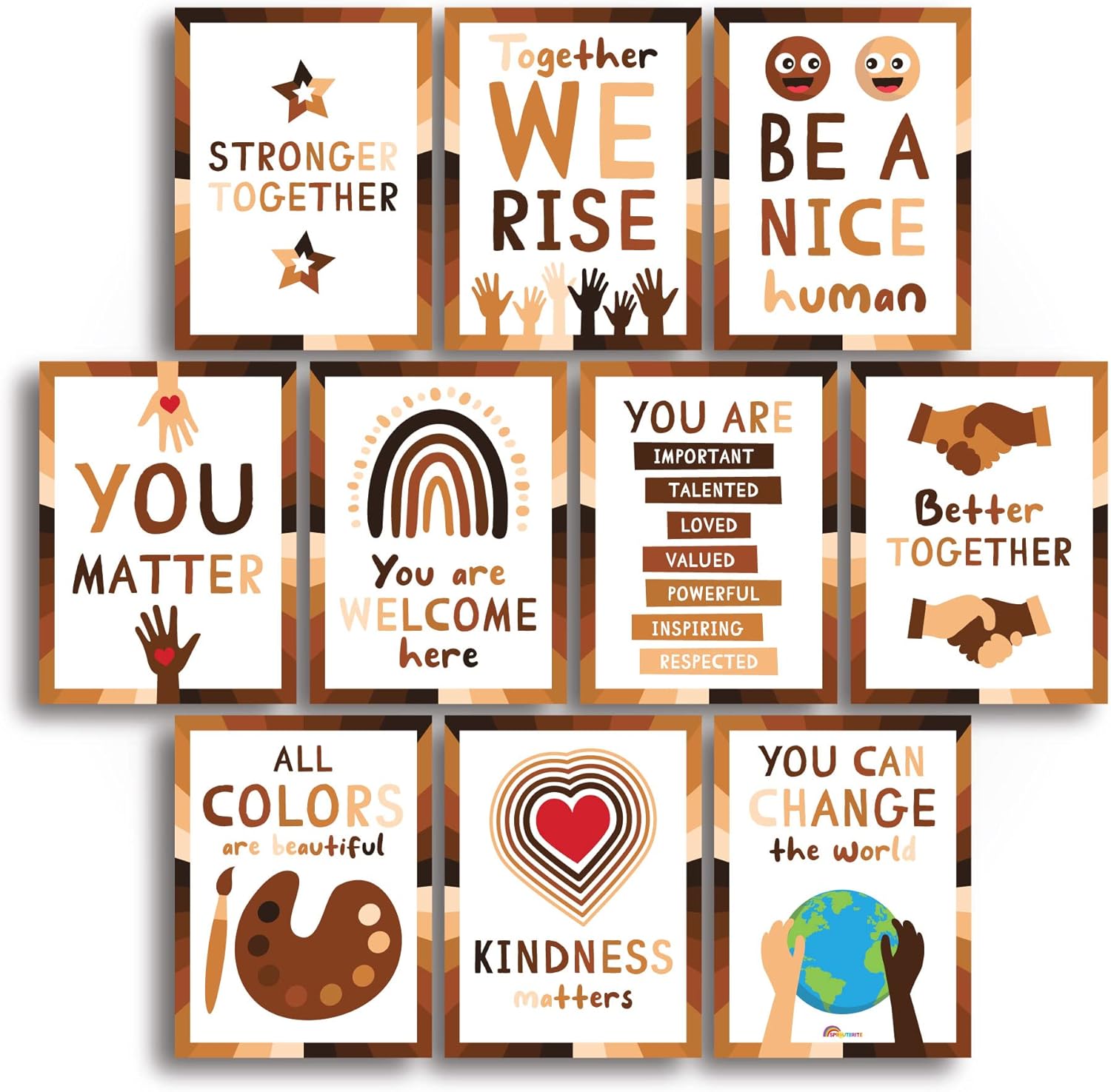Sproutbrite Diversity Posters - Classroom Decor for Teachers and ...
