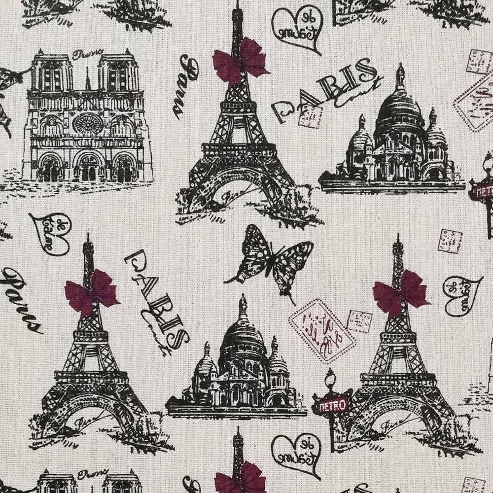 Paris Themed Fabric