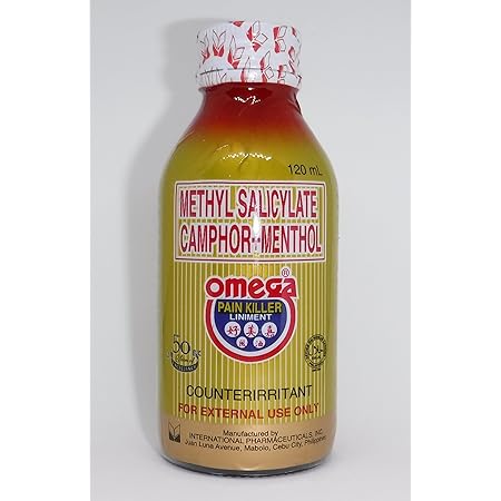 Amazon.com : Methyl Salicylate Camphor+Menthol Omega Pain Killer ...