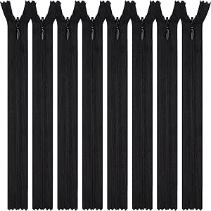 Amazon.com: DOITEM 8pcs 25cm/10 Inch Invisible Multicolor Nylon Coil Zippers for Sewing and ...