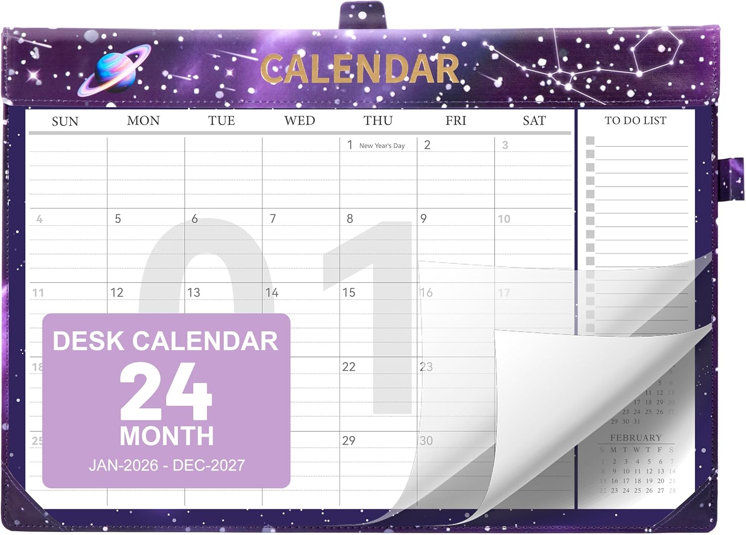 Amazon.com : MINICAGIE Desk Calendar 2026-2027 Jan 2026-Dec 2027 ...