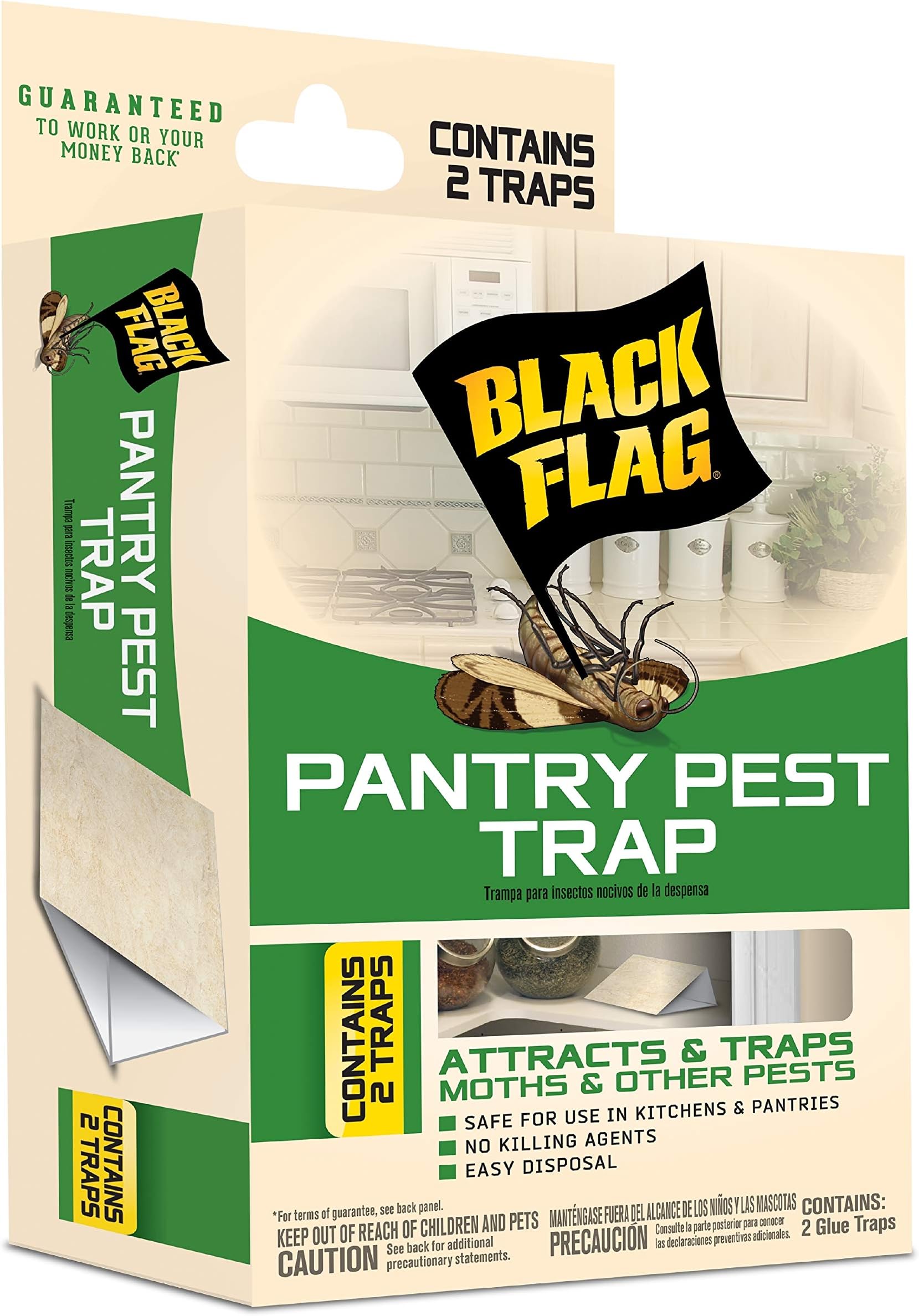 Amazon.com : Black Flag Fly Stick, Trap Houseflies and Flying Insects ...