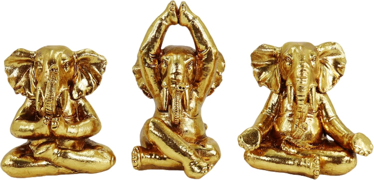 Amazon.com: LAIKEARTS Elephants Meditation Elephant Home Decor, Zen ...