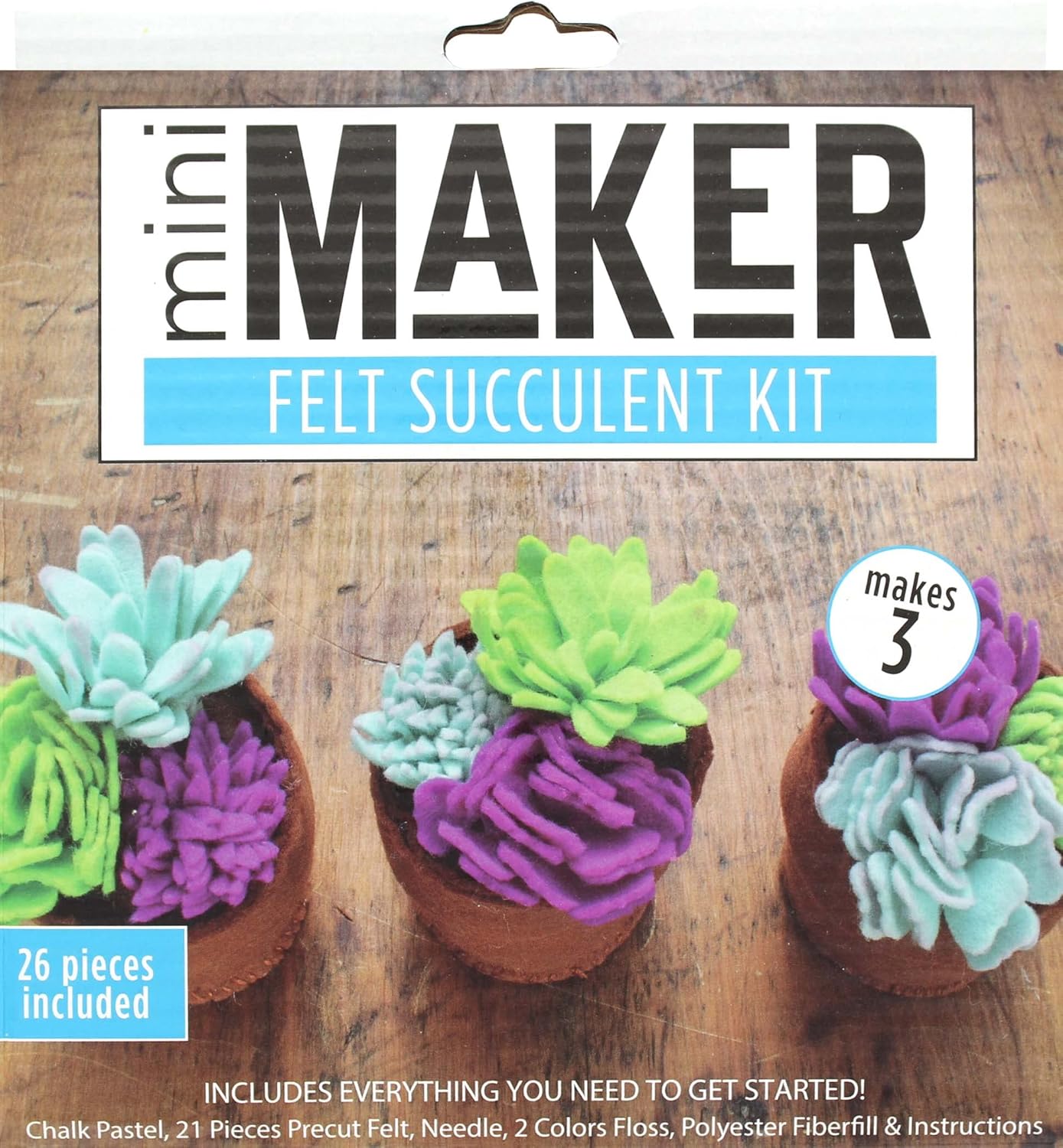 Amazon.com: Leisure Arts Mini Maker Felt Kit, Blue : Arts, Crafts & Sewing