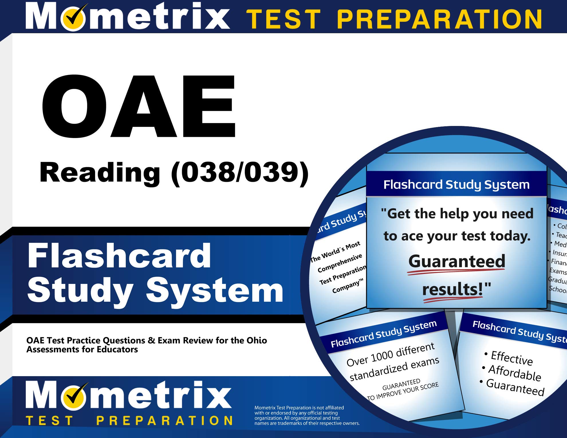 OAE Reading (038/039) Flashcard Study System: OAE Test Practice ...