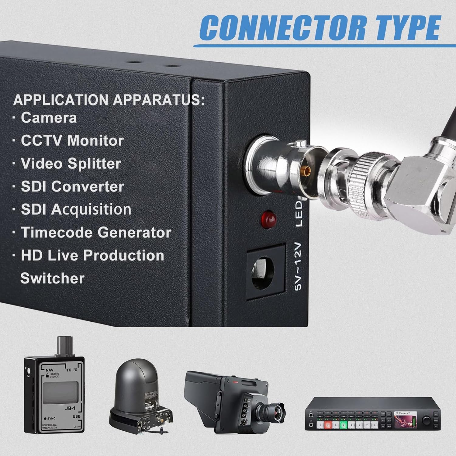 Snapklik.com : 3G/6G SDI Cable 15ft Right Angle BNC Male To Male Belden ...