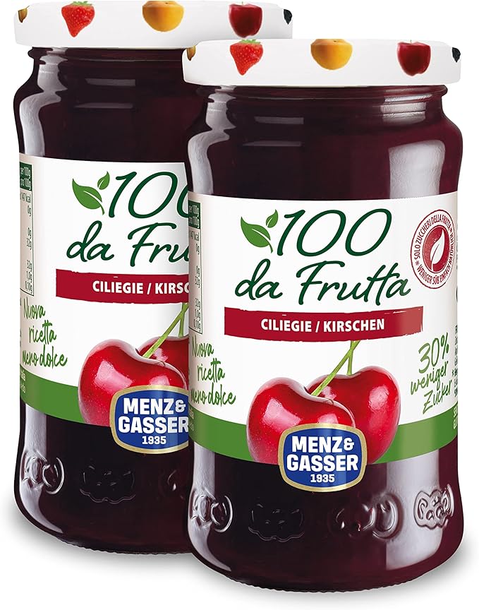 Menz&Gasser, Composta di Ciliegie 100Dafrutta, 100% Frutta IQF di Alta ...