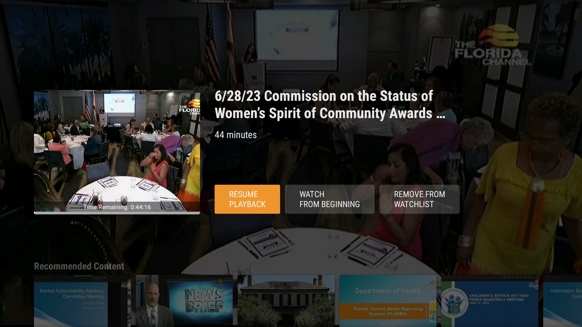 The Florida Channel - App on Amazon Appstore