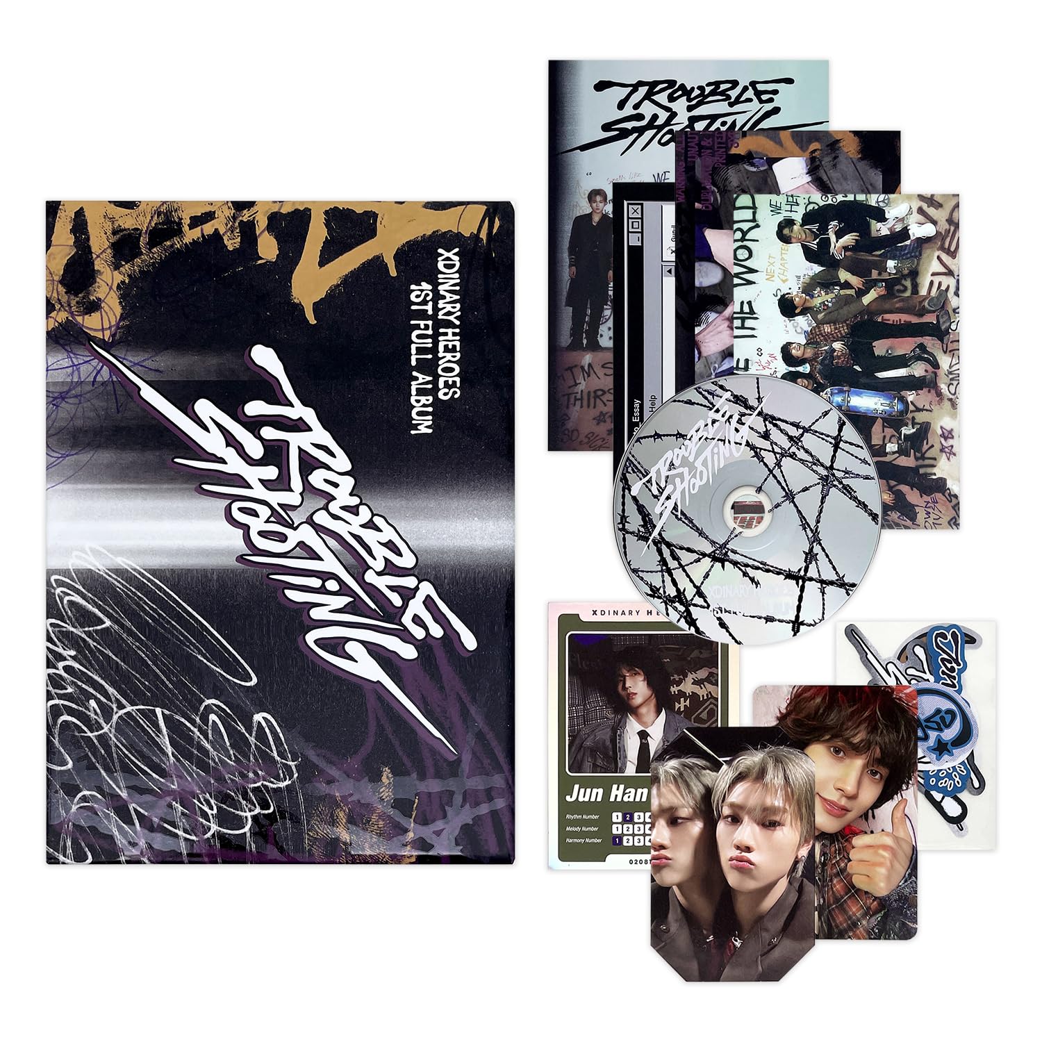 Xdinary-Heroes - 1st album [Troubleshooting] (B Ver.) Case + Photobook ...