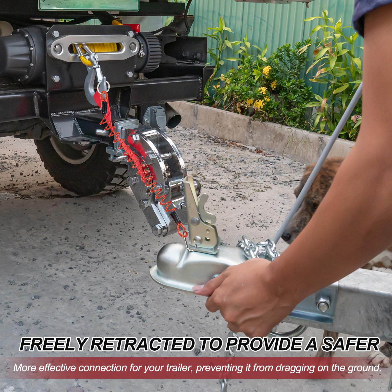 Attache Remorque Travel Trailer Emergency Brake Cable PATIKIL 4 Ft ...