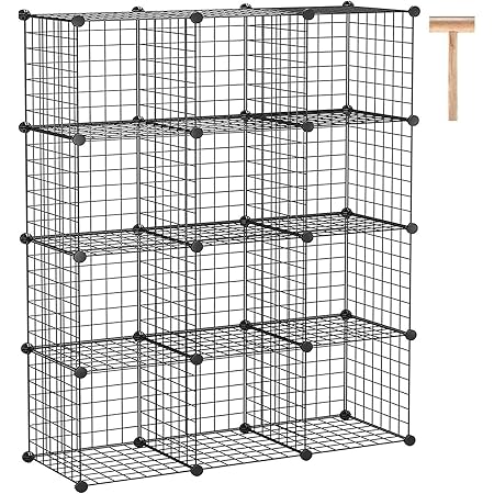 Amazon.com: C&AHOME Wire Cube Storage, 9-Cube Organizer Metal, Wire C ...