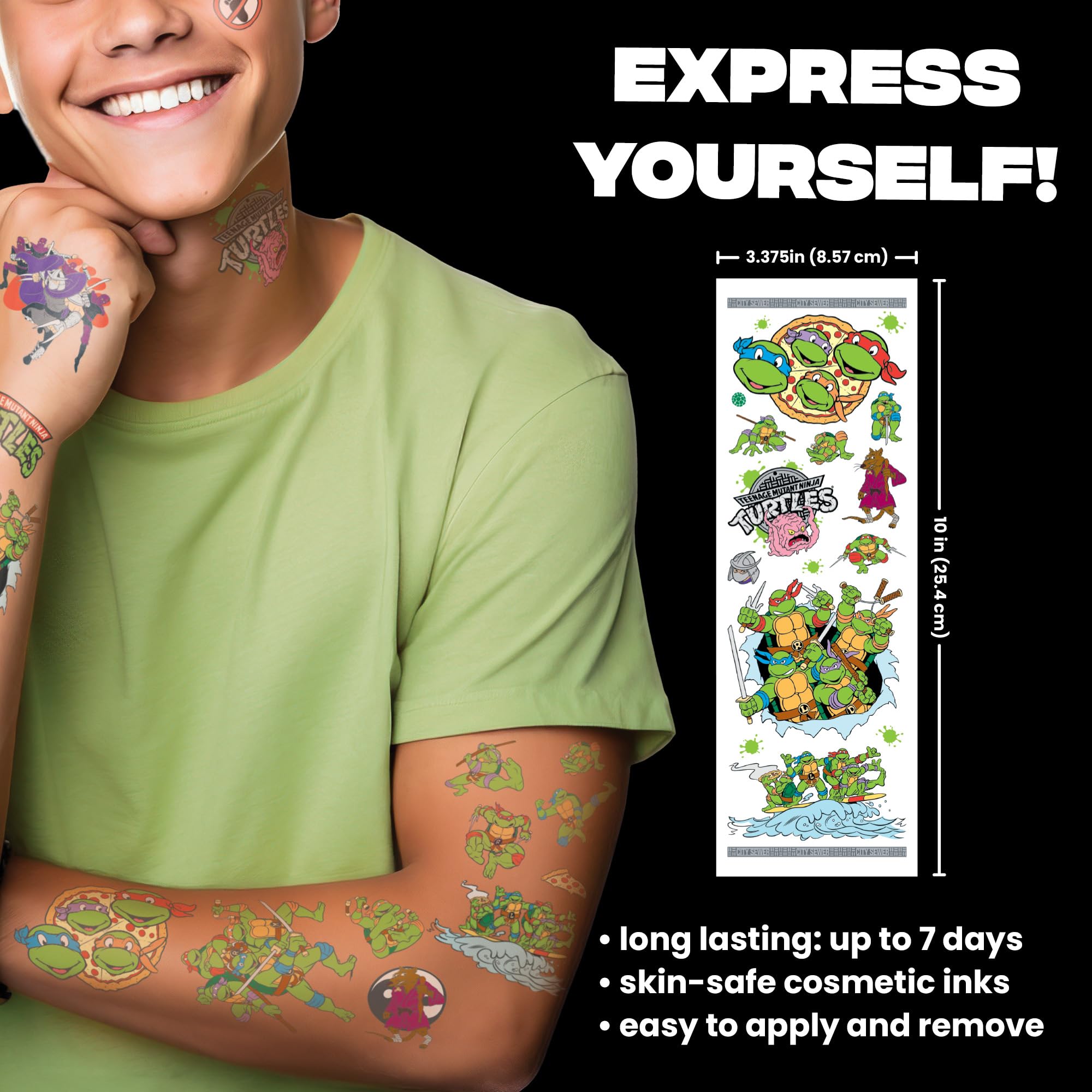 Ninja Turtle Fake Tattoos