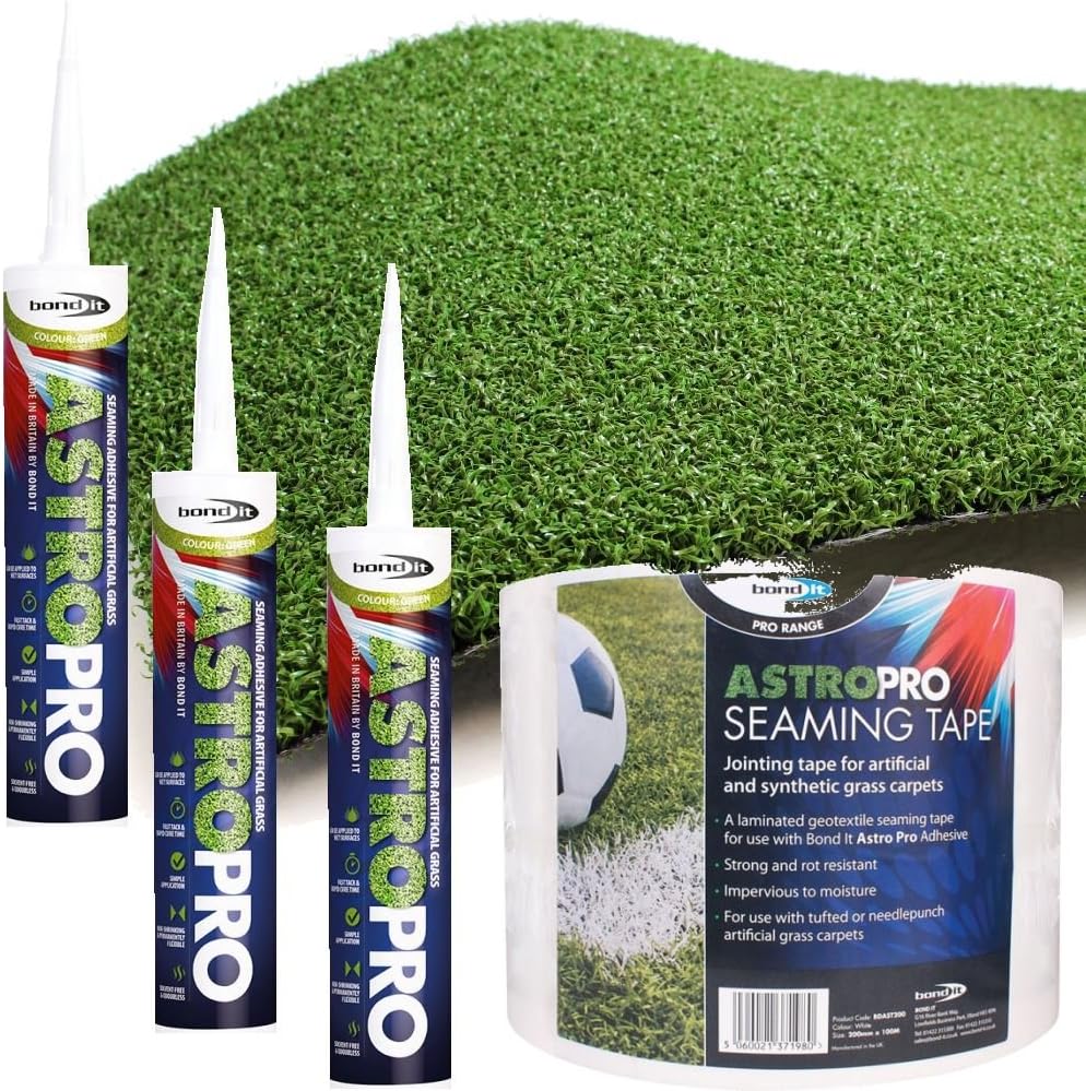 8m Bondit Astro Pro Seaming tape + 3 tubes glue for artificial grass ...