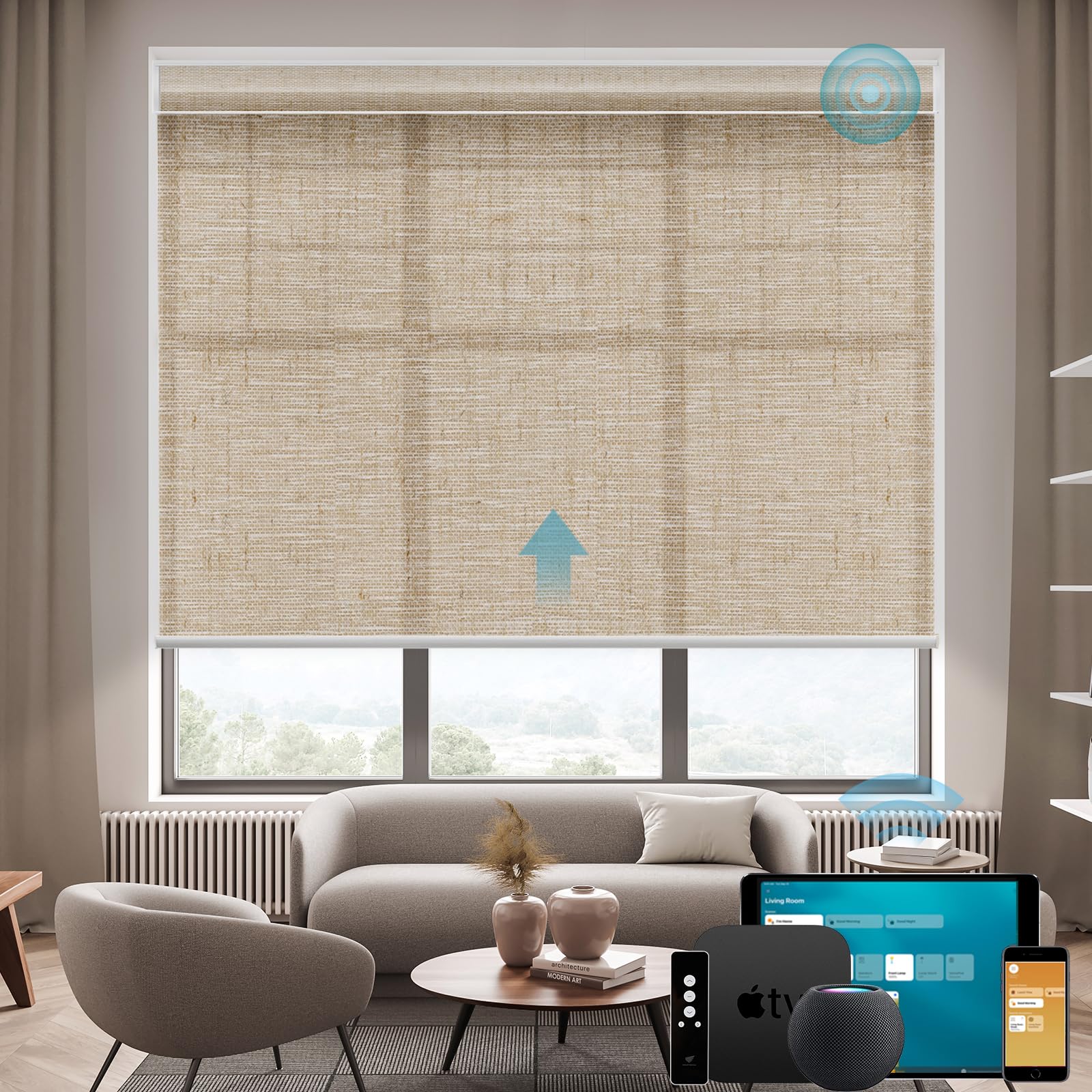 Amazon.com: SmartWings Motorized Blinds with Remote, Compatible with ...