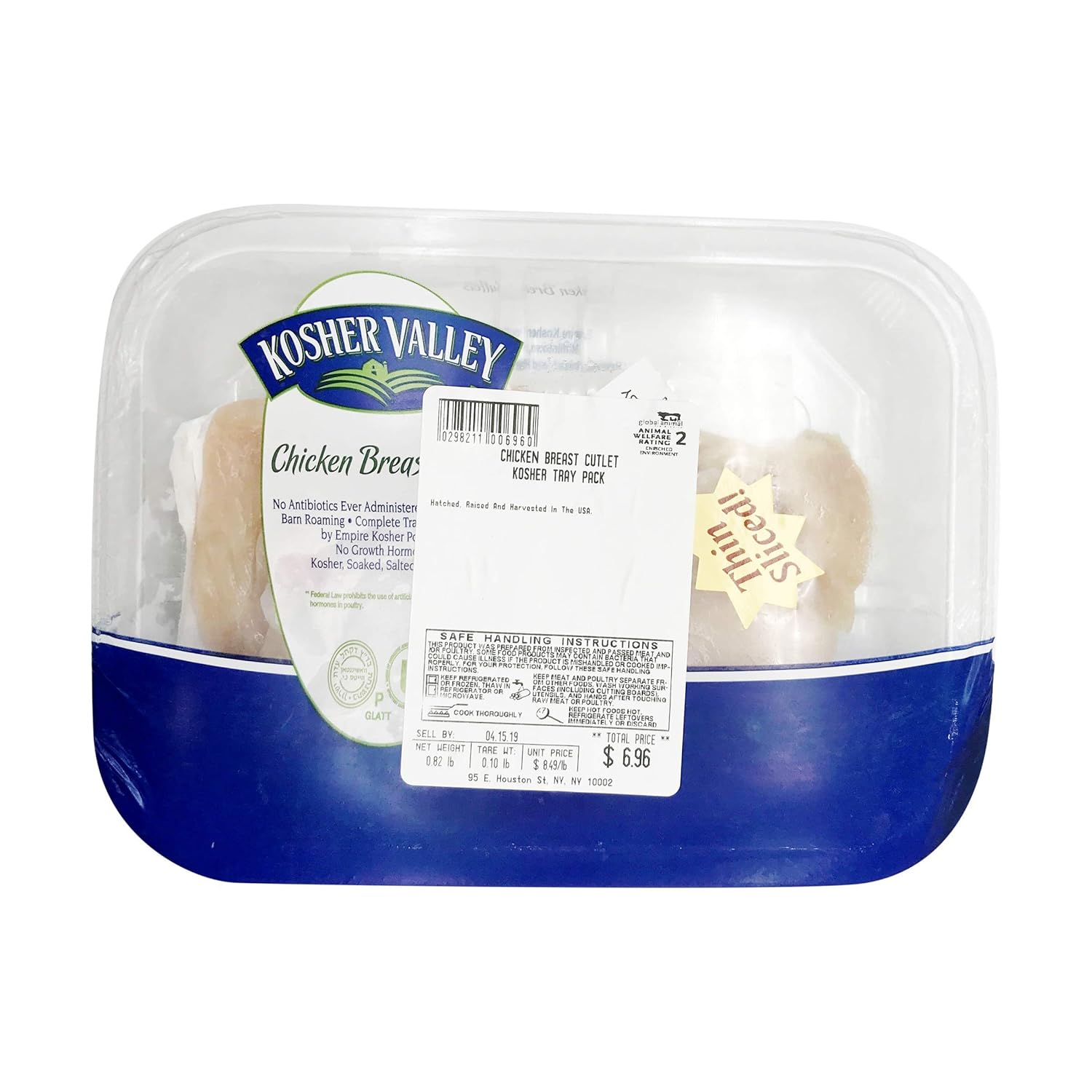 Amazon.com: Kosher Valley Boneless Skinless Kosher Chicken Breast ...