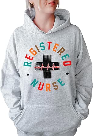 Amazon.com: TEEAMORE RN Registered Nurse Sweatshirt Nursing Student ...