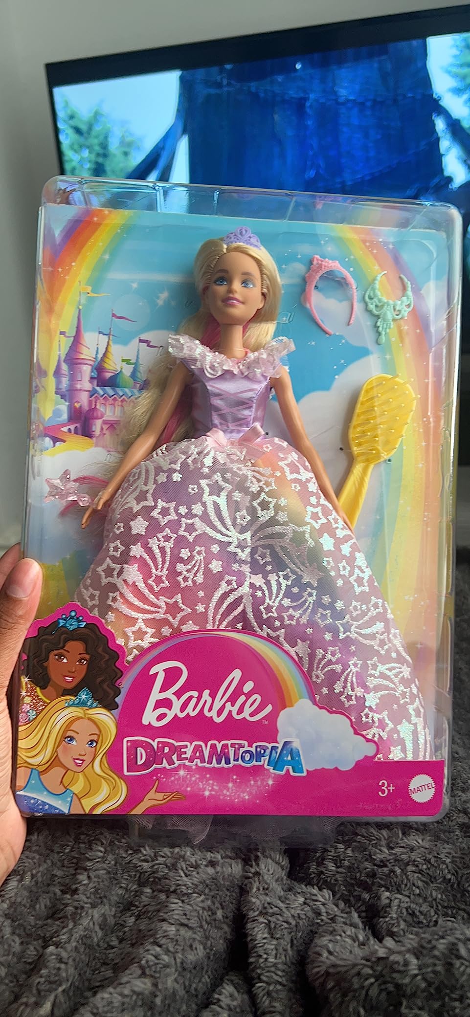 Barbie Dreamtopia Royal Ball Princess Doll, Blonde Wearing Glittery ...