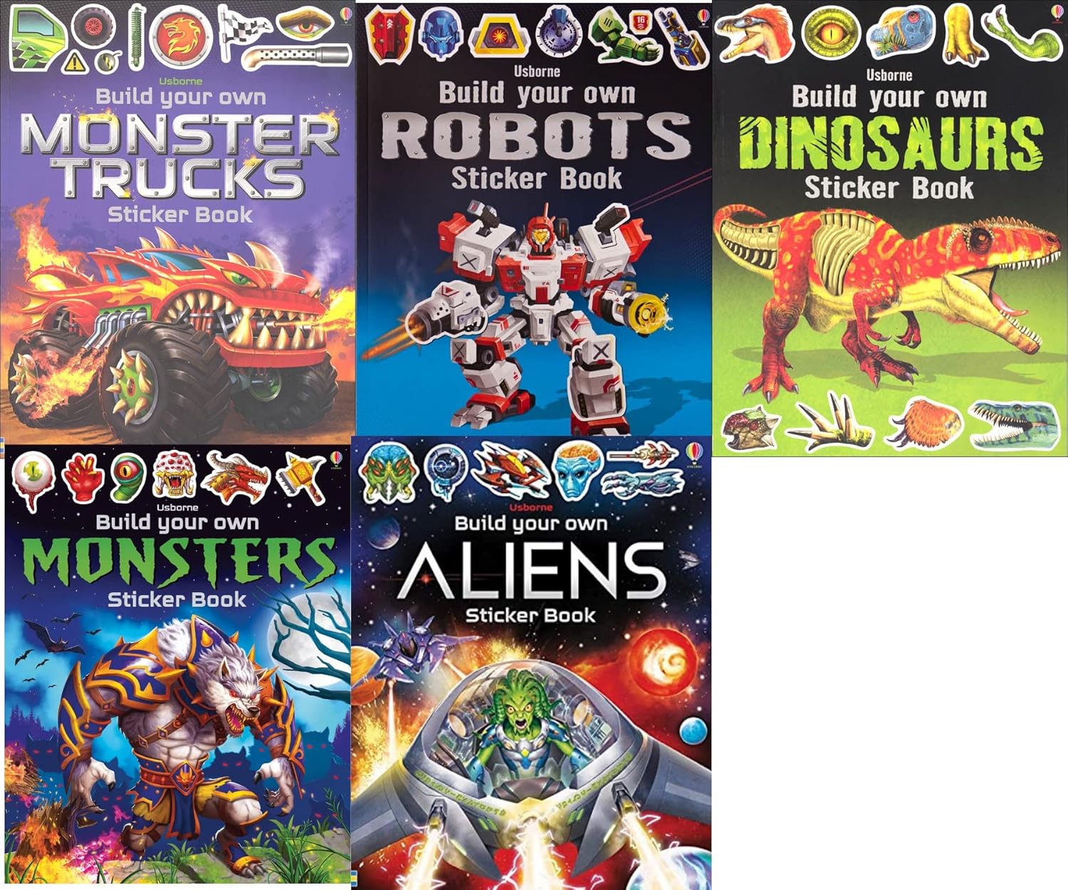 Build your own Sticker 5 book collection set: 9780794542139 ...