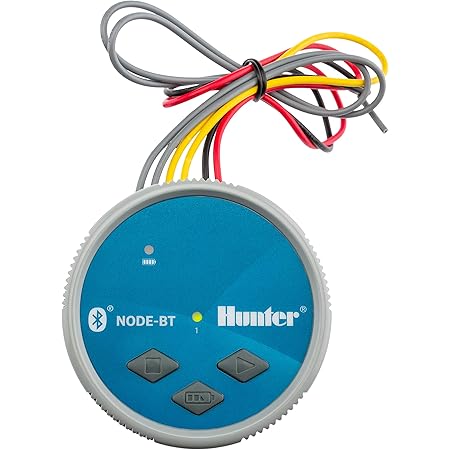 Amazon.com : Hunter Node-BT-100-LS Single Zone Bluetooth Enabled Irrigation Controller, DC ...