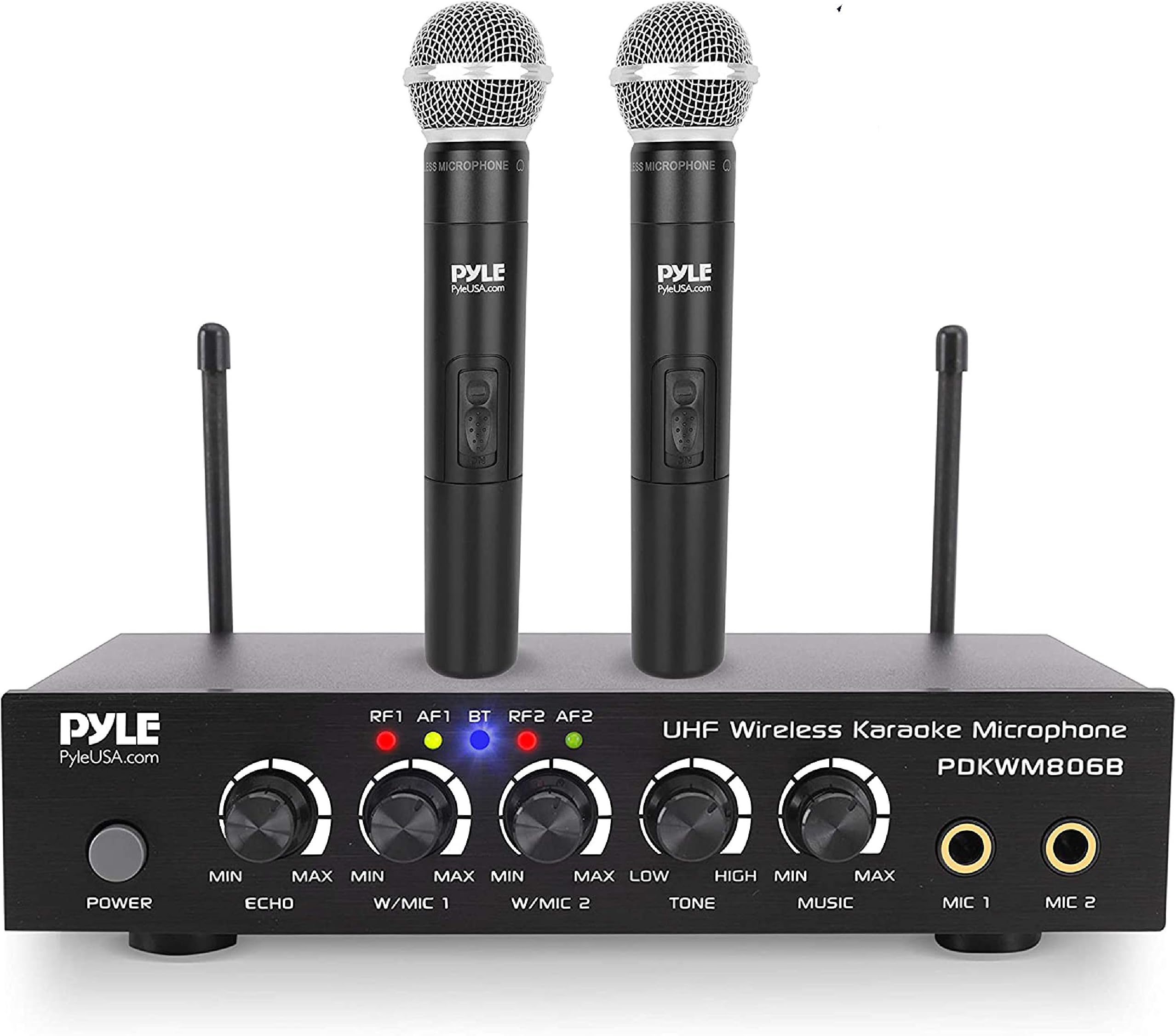 Amazon.com: Pyle UHF Wireless Microphone System - Portable Digital ...