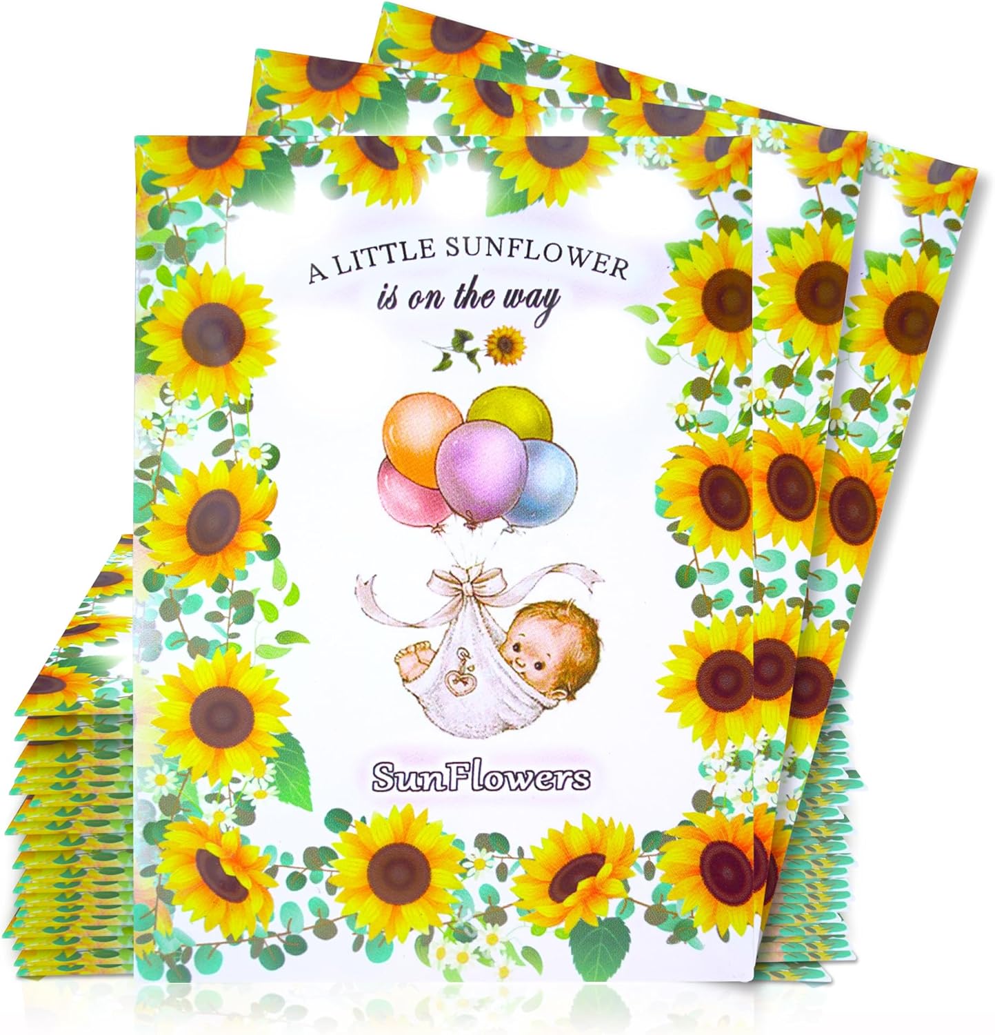 Amazon.com: Pack of 20 Blossoming Beginnings "Little Sunflower" Seed ...