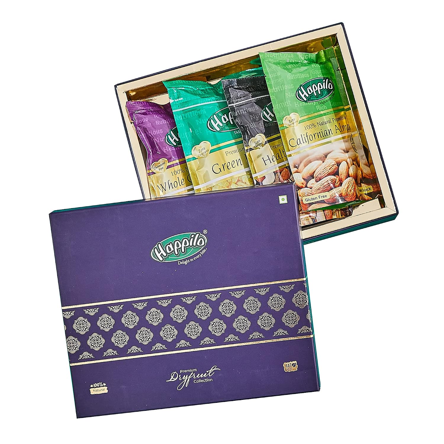 Happilo Dry Fruit Celebrations Valentine's Day Gift Box Snowdrop 700g ...
