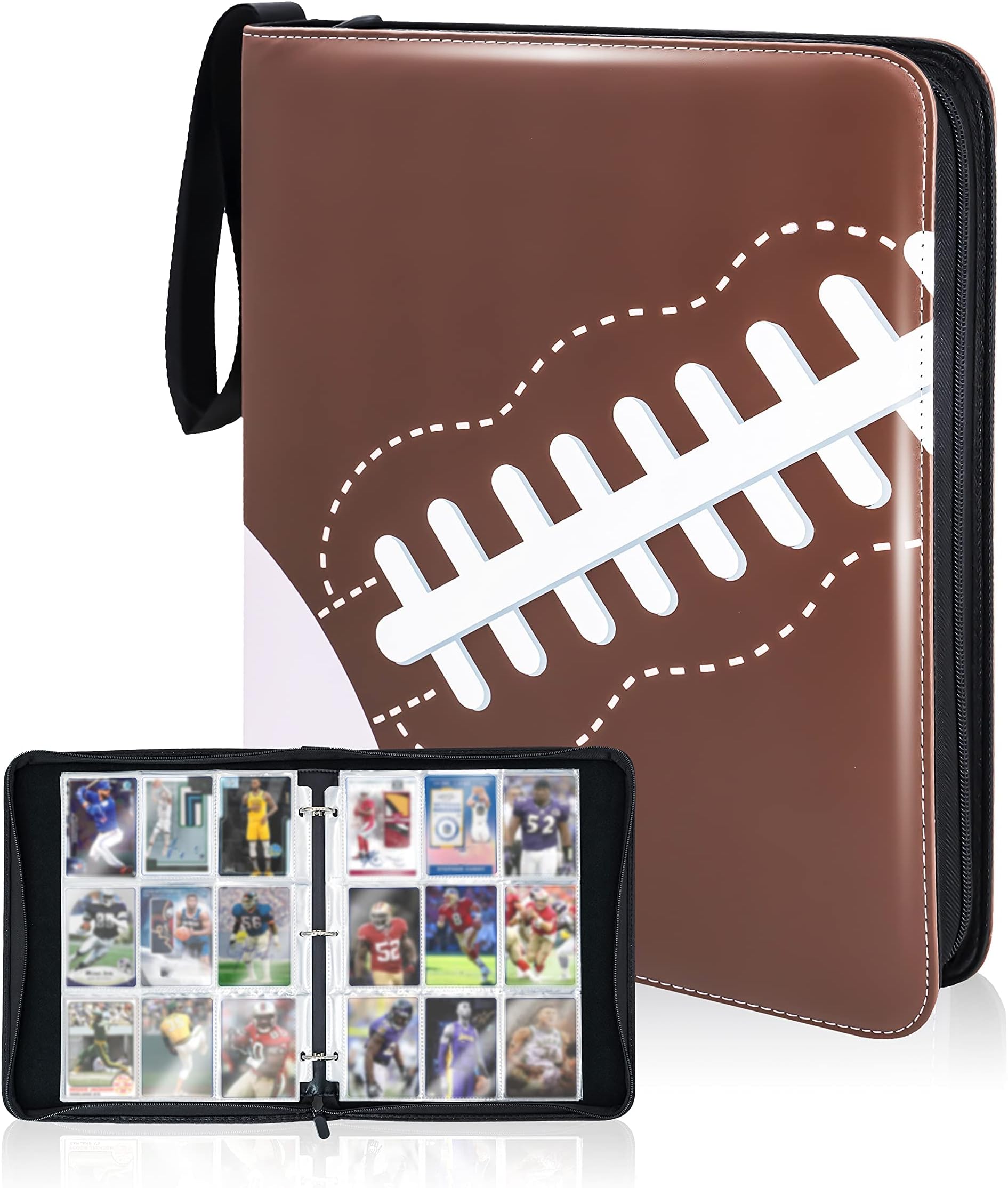 Amazon.com: Jaragar 900 Pockets Football Card Binder for Trading Cards ...