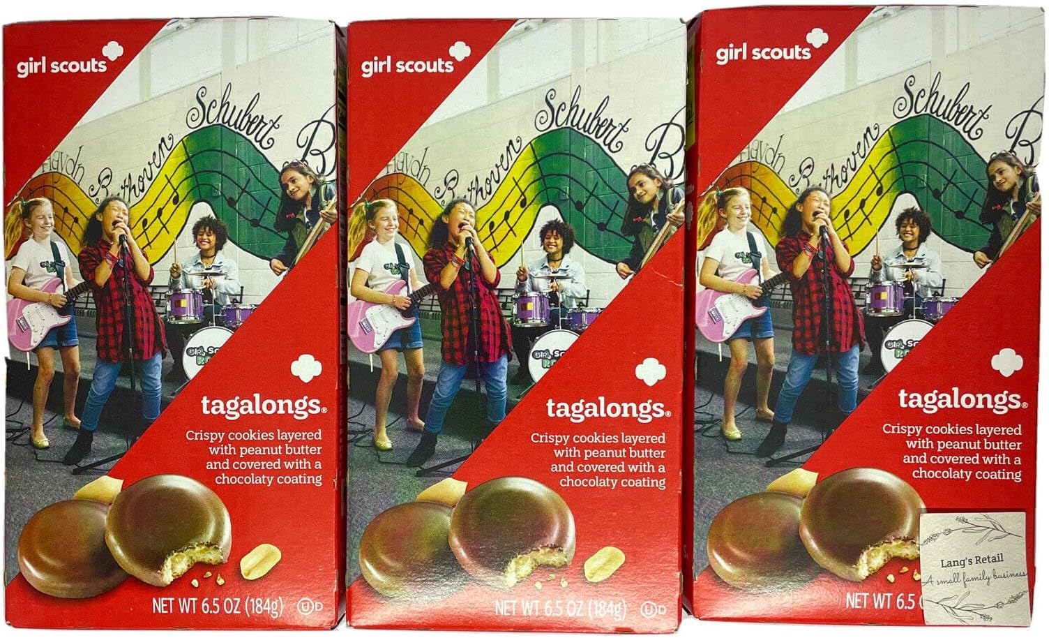 Amazon.com: Girl Scout Tagalongs or Peanut Butter Patties (4 Boxes ...